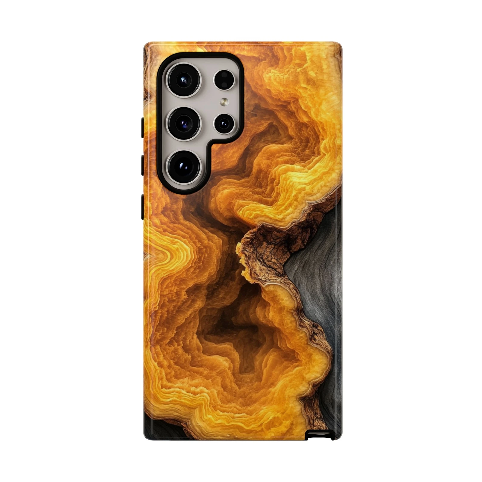 Amber Resin Marble Protective Case for iPhone 11 up to 17 Pro Max ...