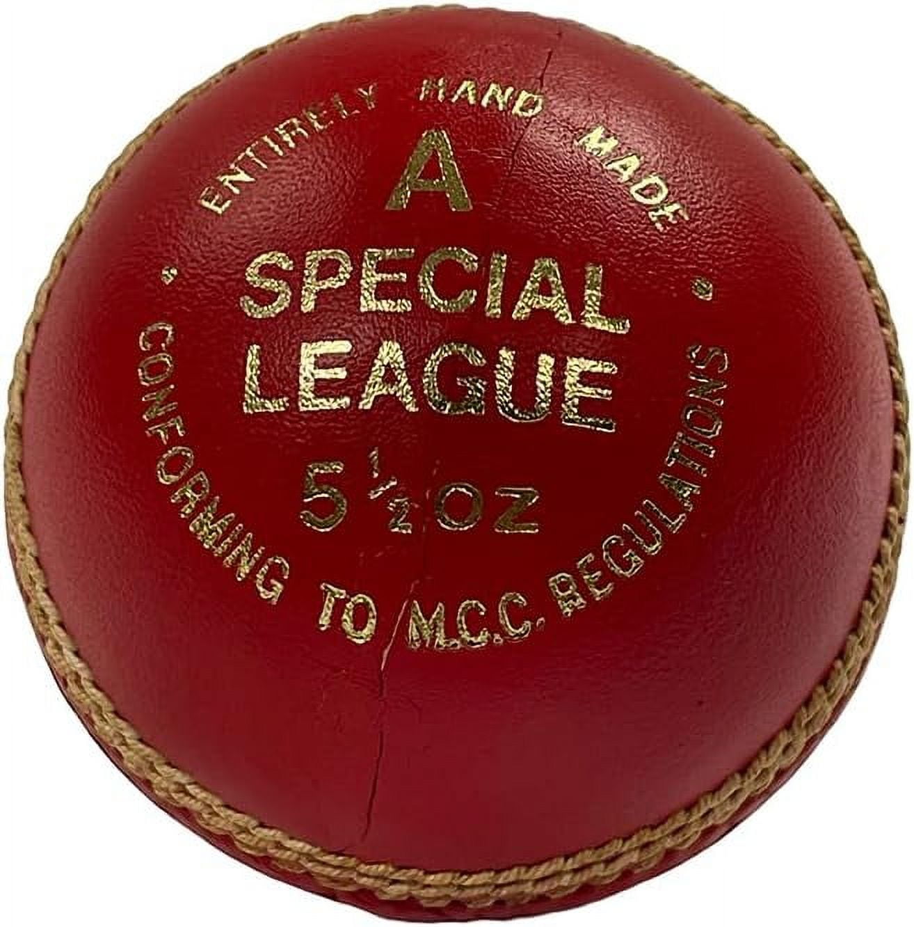 Amber Sporting Goods Handmade Professional-Grade Leather Cricket Ball ...