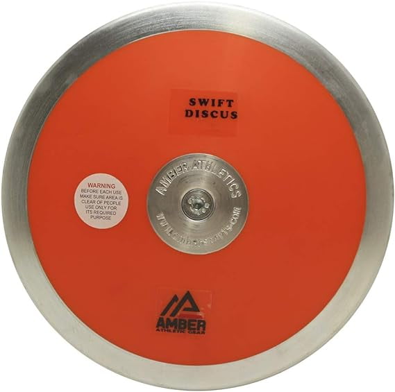 Amber Sporting Goods SwiftTrack 80% Rim Weight Discus: IAAF Certified ...