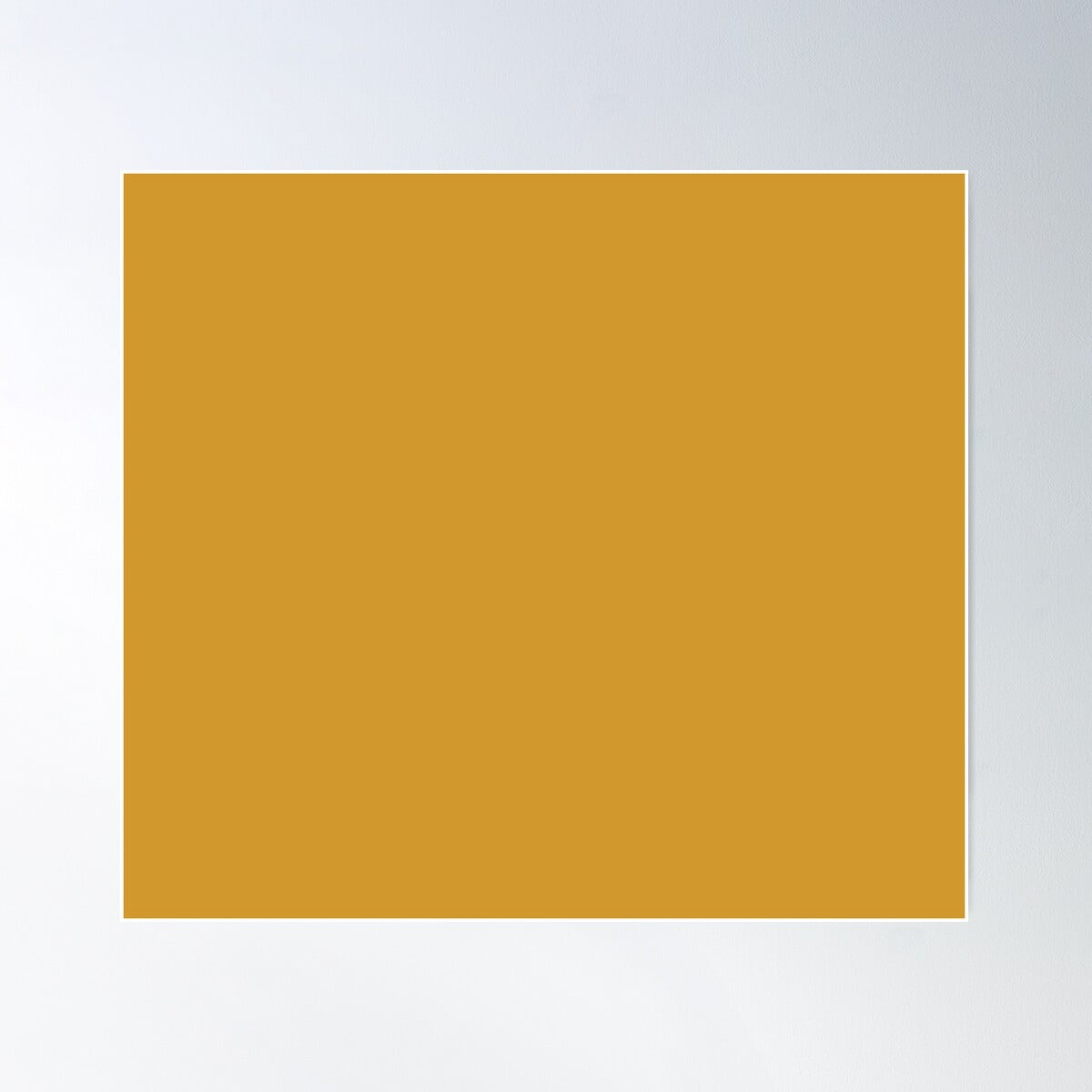 Amber Yellow Plain Solid Color Poster Wall Art, Modern Wall Decor For ...