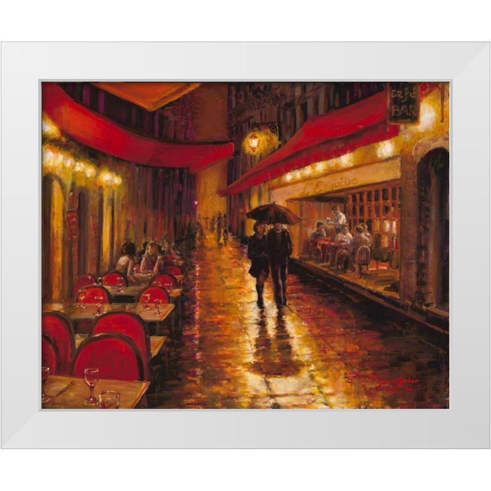 Amber, Zeph 31x26 White Modern Wood Framed Museum Art Print Titled ...