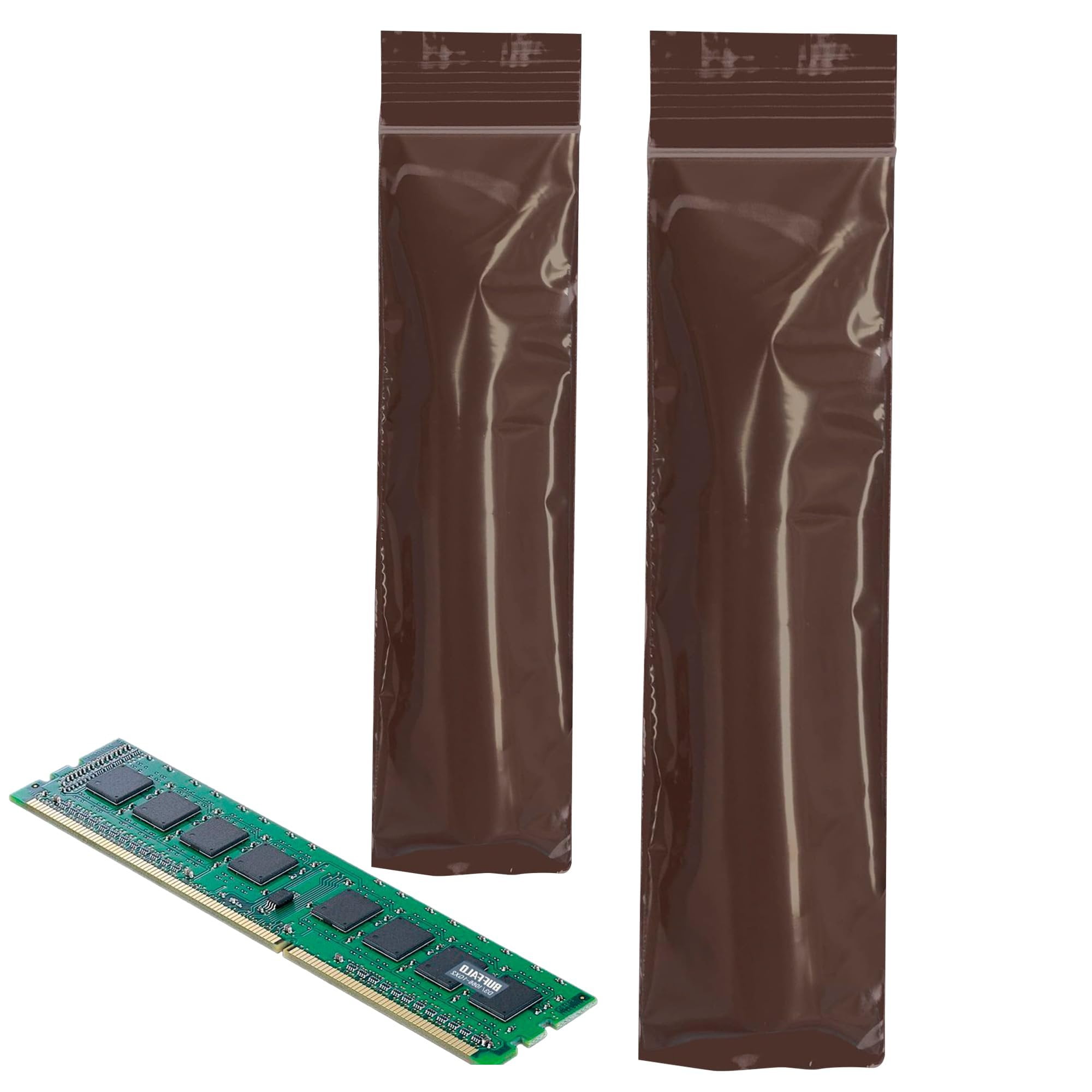 UV Protective Amber Zip Bags for Packaging, 2.5 x 9 Inches. Pack of 100 ...