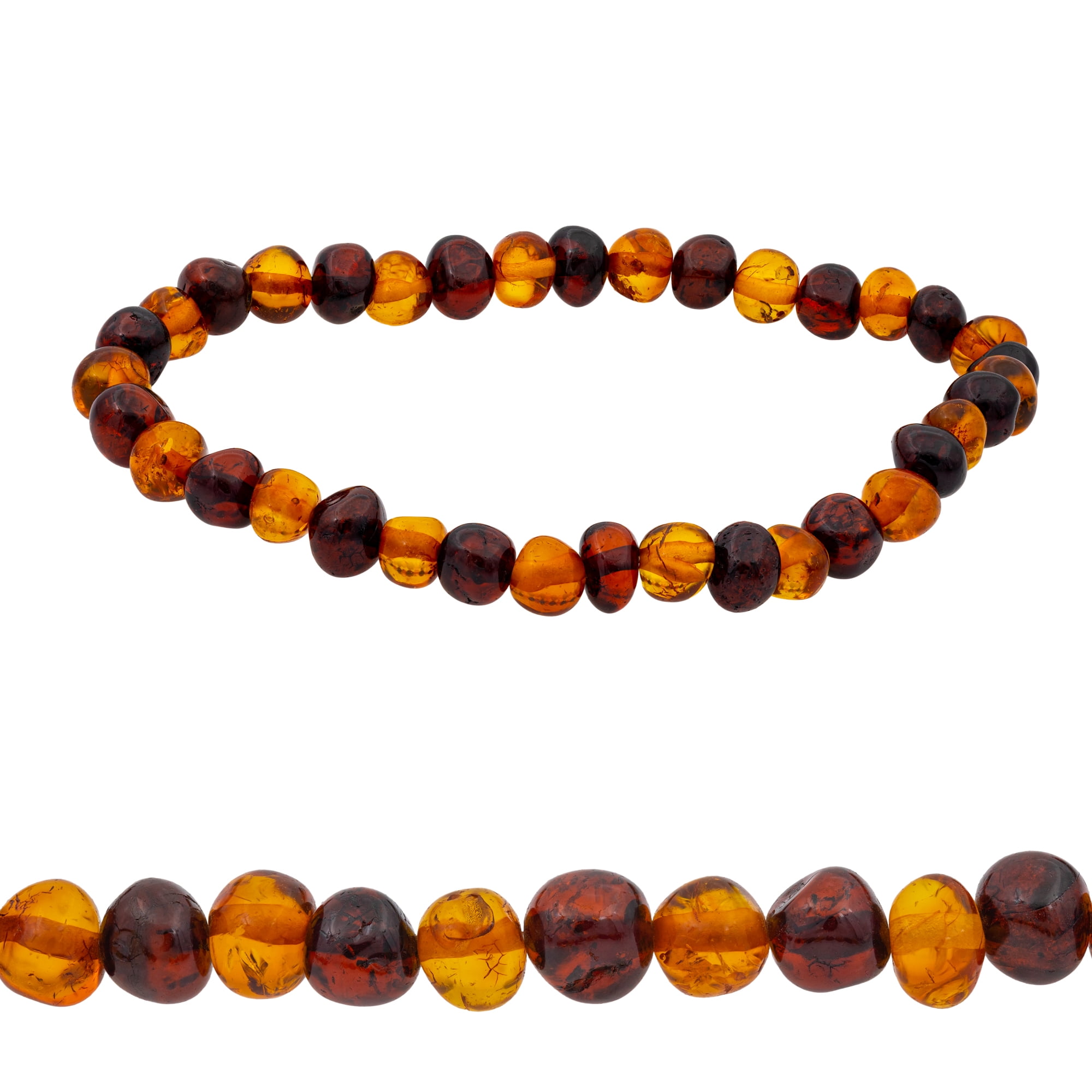 Amberalia Elastic Baltic Amber adult bracelet, GIA Certificated Amber ...