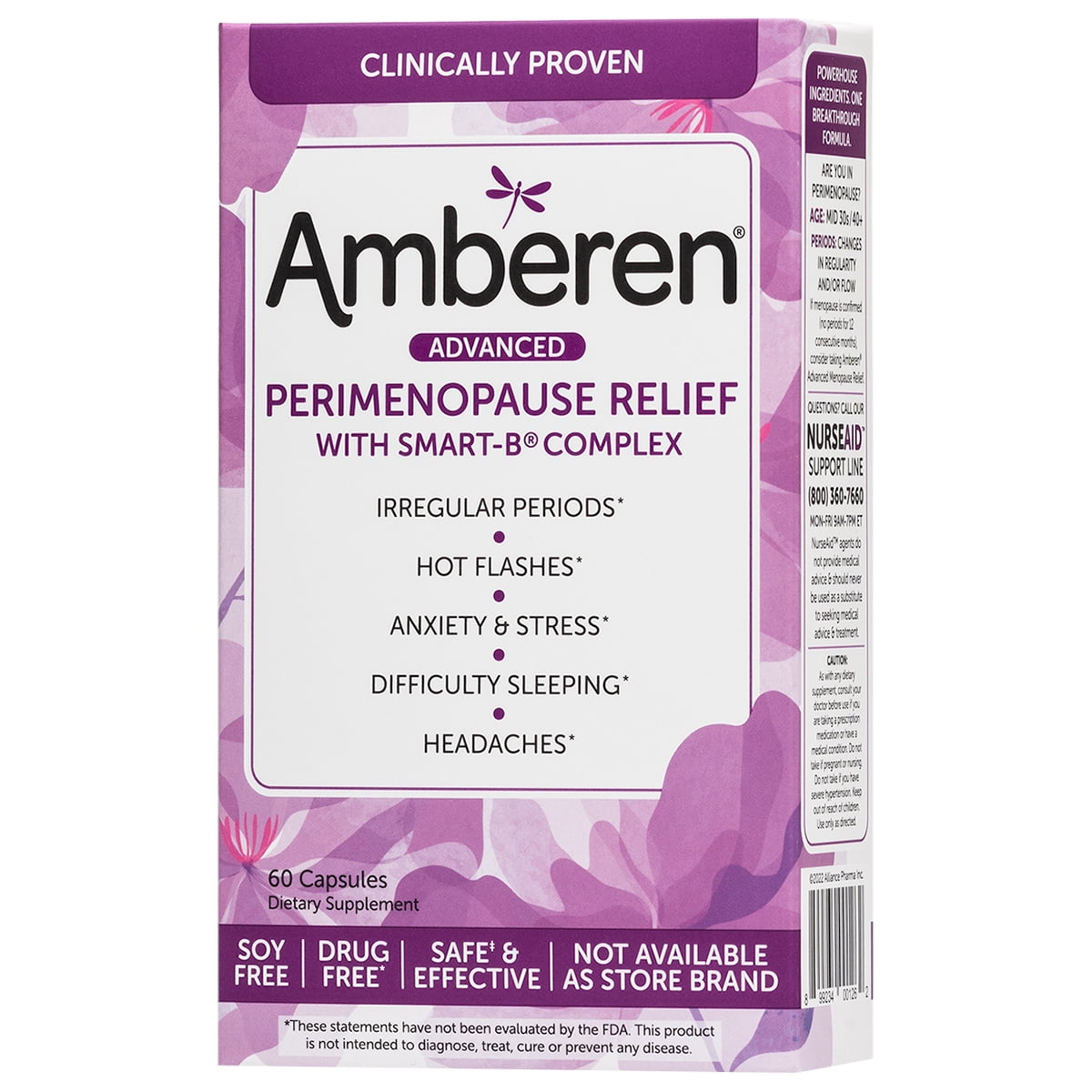 Amberen Menopause Relief Pills for Women, Effective for Hot Flash ...