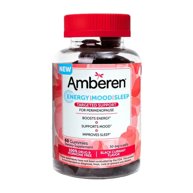 Amberen Perimenopause Energy, Mood & Sleep Support Supplements Gummies ...