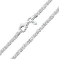 Amberta Italian 925 Sterling Silver Diamond Chain for Women - 1.7 mm ...