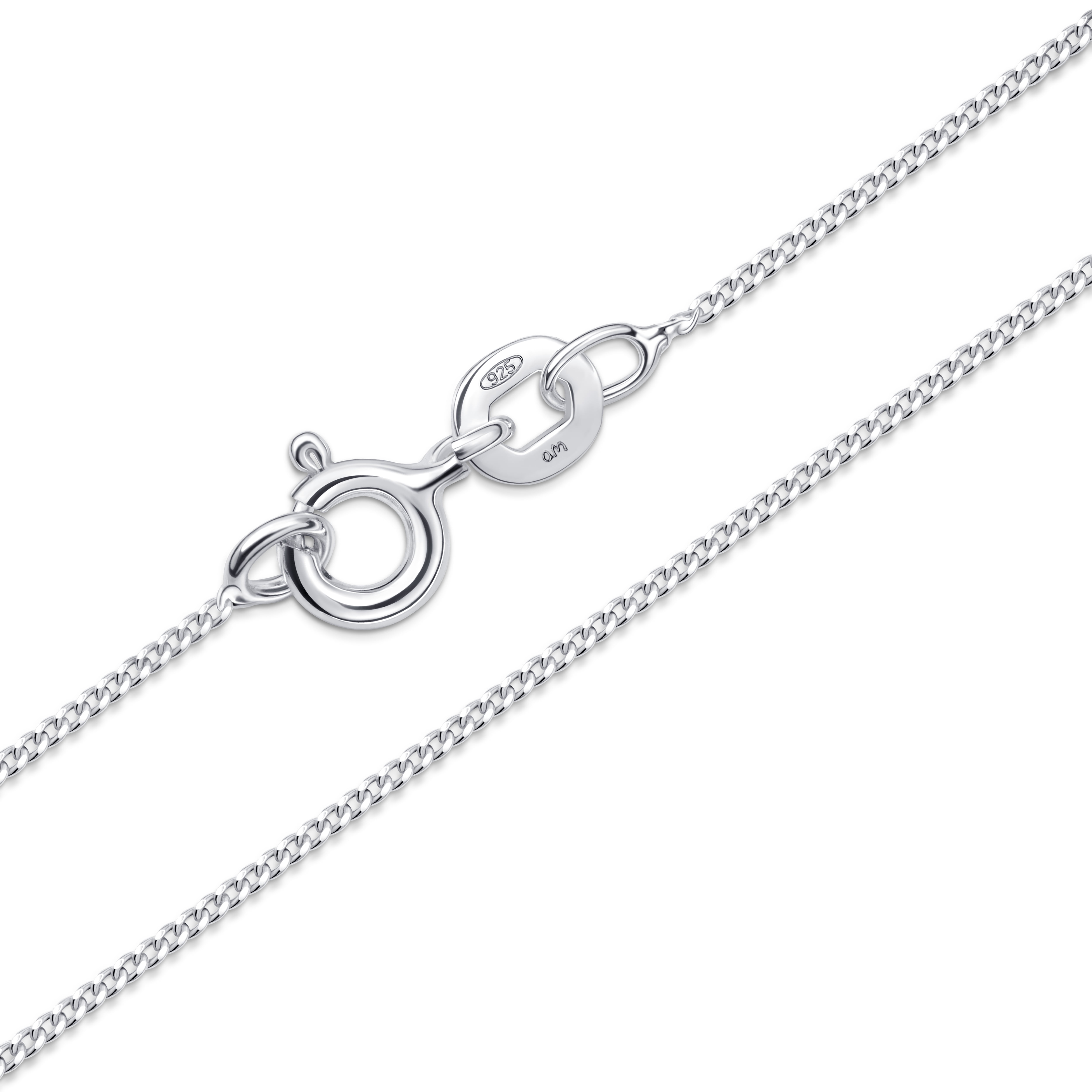 Amberta Solid 925 Sterling Silver Chain for Women Men | Super Thin ...