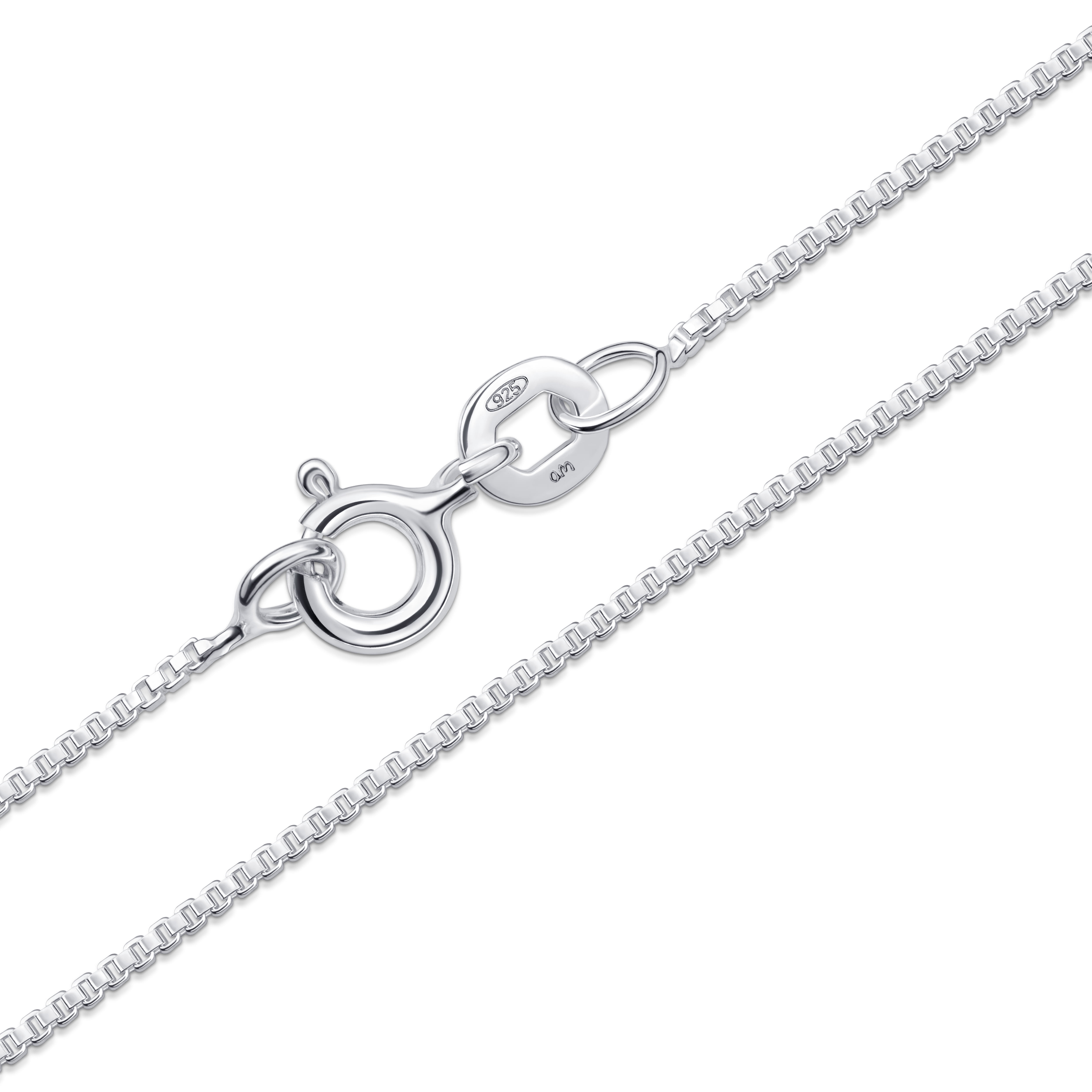Amberta Solid 925 Sterling Silver Chain for Women Men | Super Thin ...
