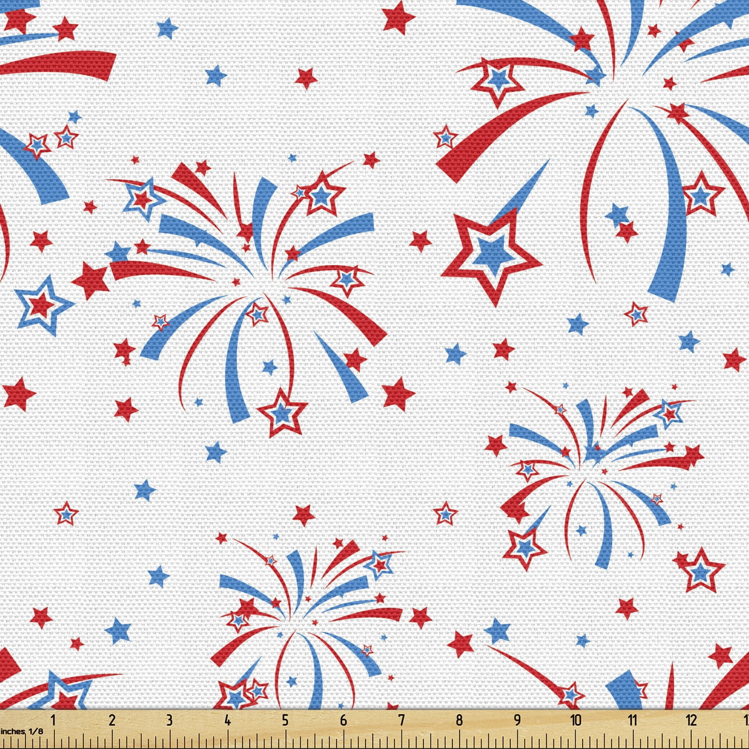 Ambesonne 4th of July Fabric by the Yard Upholstery, Summer Holiday, 1 ...