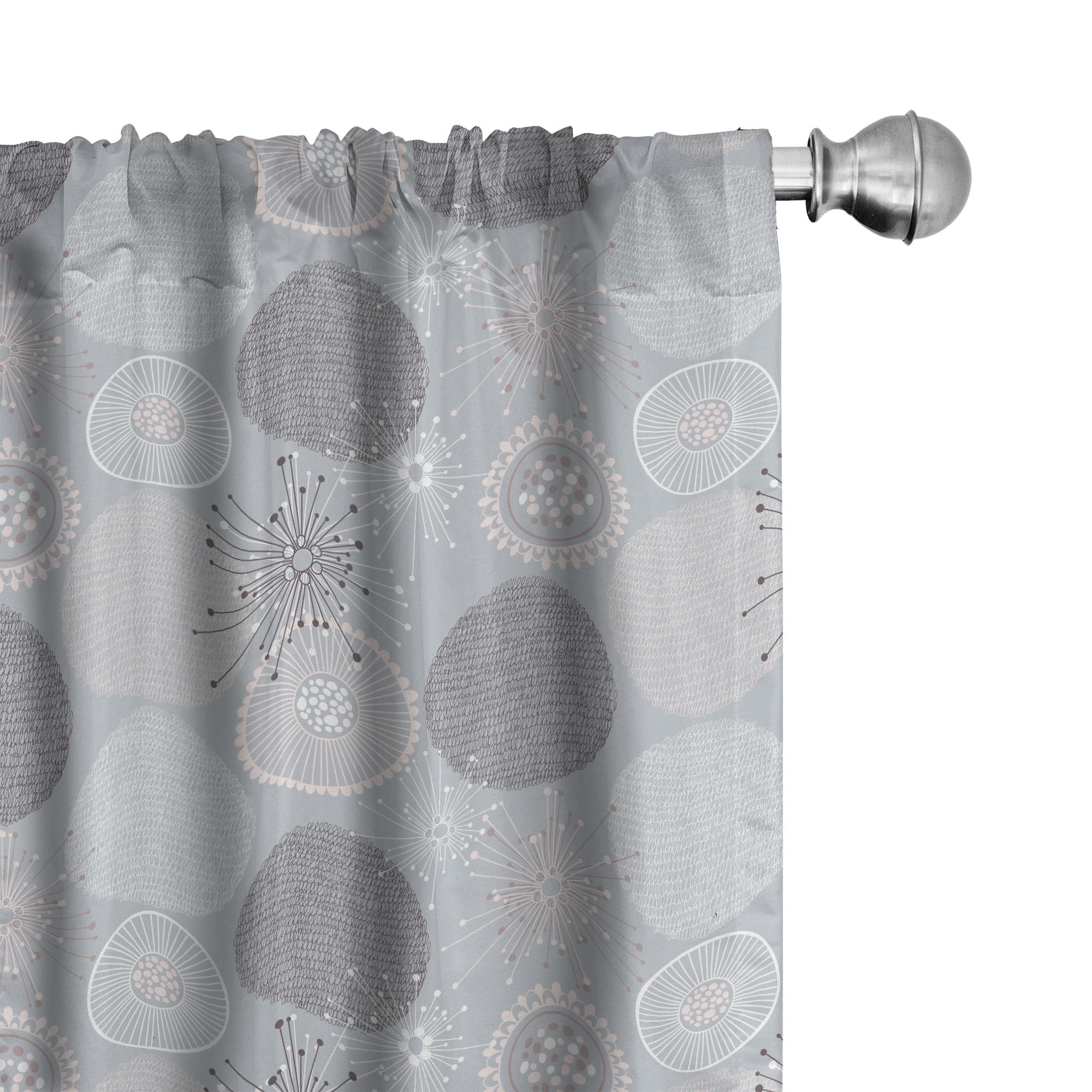 Ambesonne Abstract Curtains, Circular Pastel Shapes, Pair of 28"x95 ...