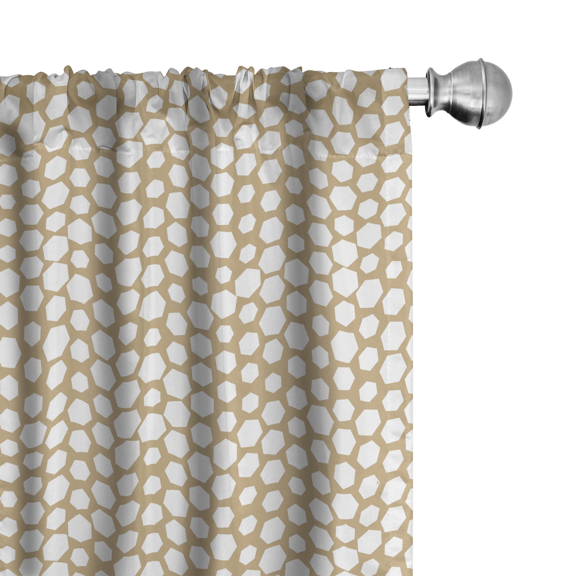 Ambesonne Abstract Curtains Geometry Hexagon Motifs Pair Of 28x95
