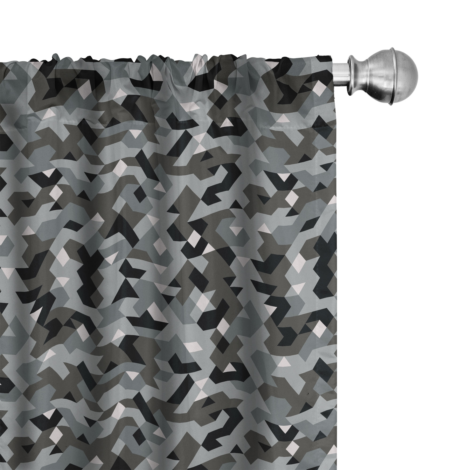 Ambesonne Abstract Curtains, Pixel Art Illustration, Pair of 28"x95 ...
