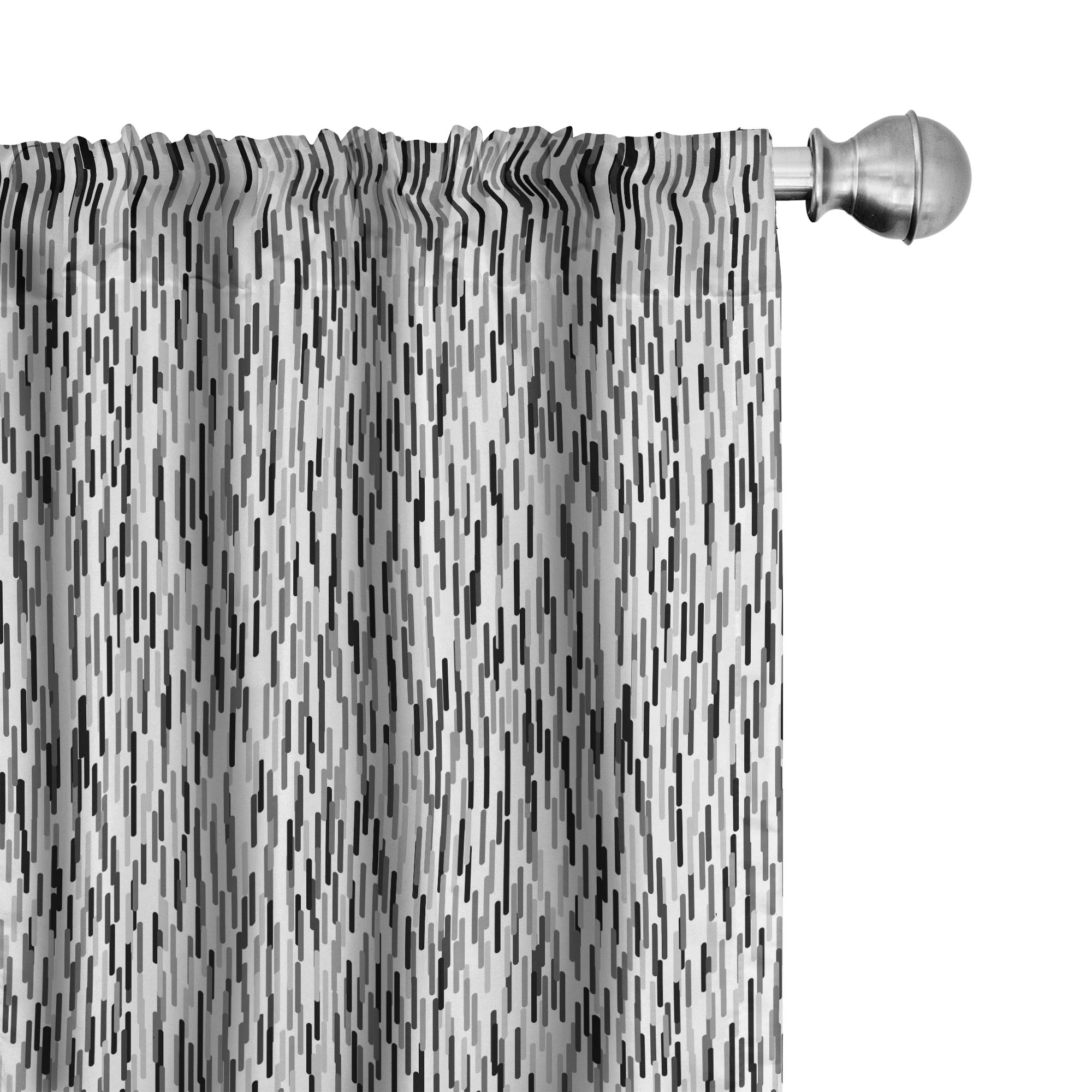Ambesonne Abstract Curtains, Scandinavian Greyscale, Pair of 28"x63 ...