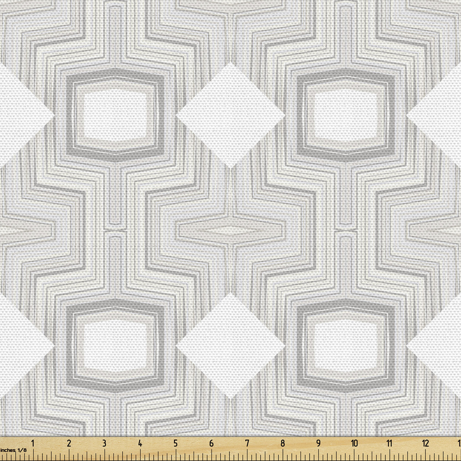 Ambesonne Abstract Fabric by the Yard Upholstery, Modern Geometrical, 1 ...