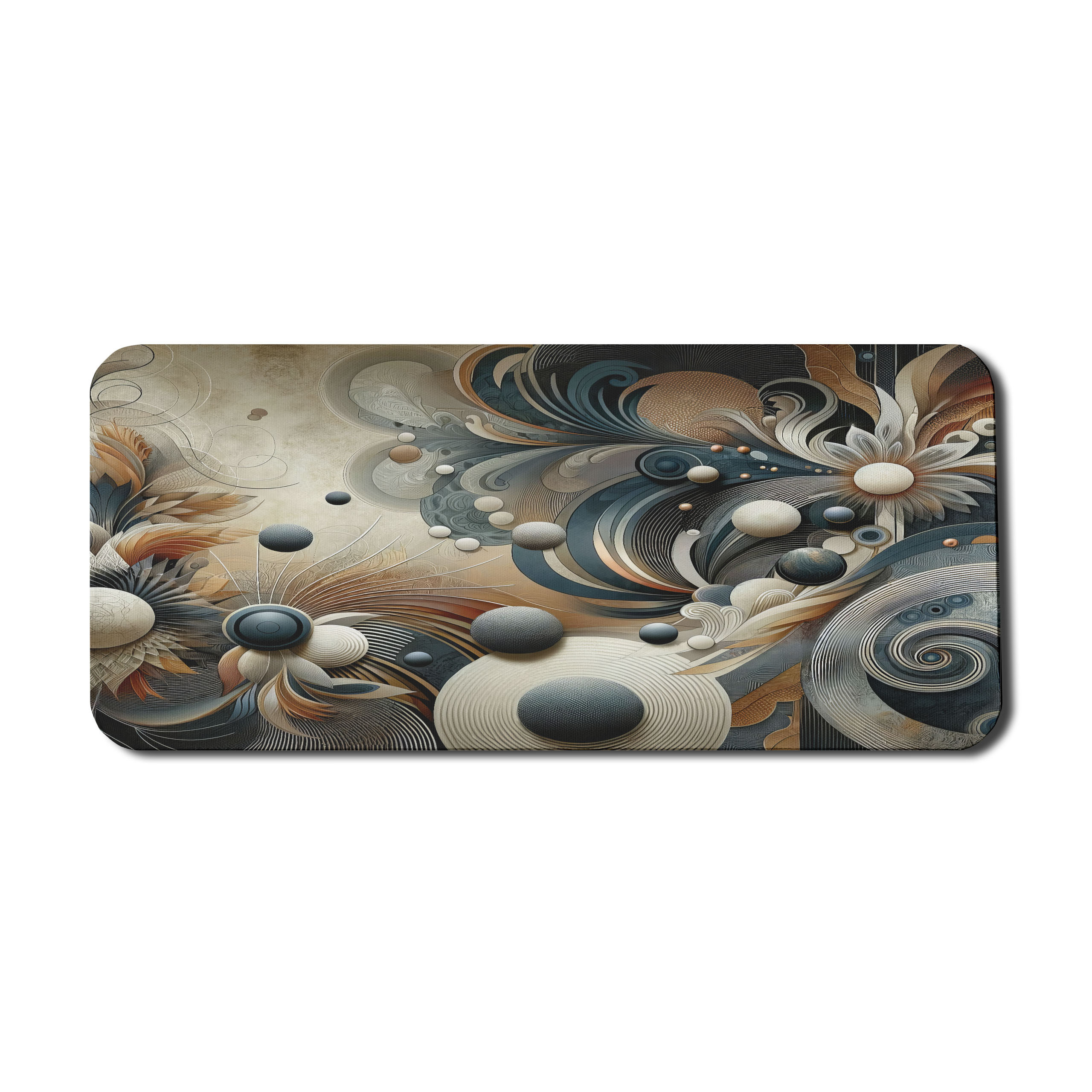 Ambesonne Abstract Gaming Mouse Pad X-Large, Surreal Swirling Posh Art ...
