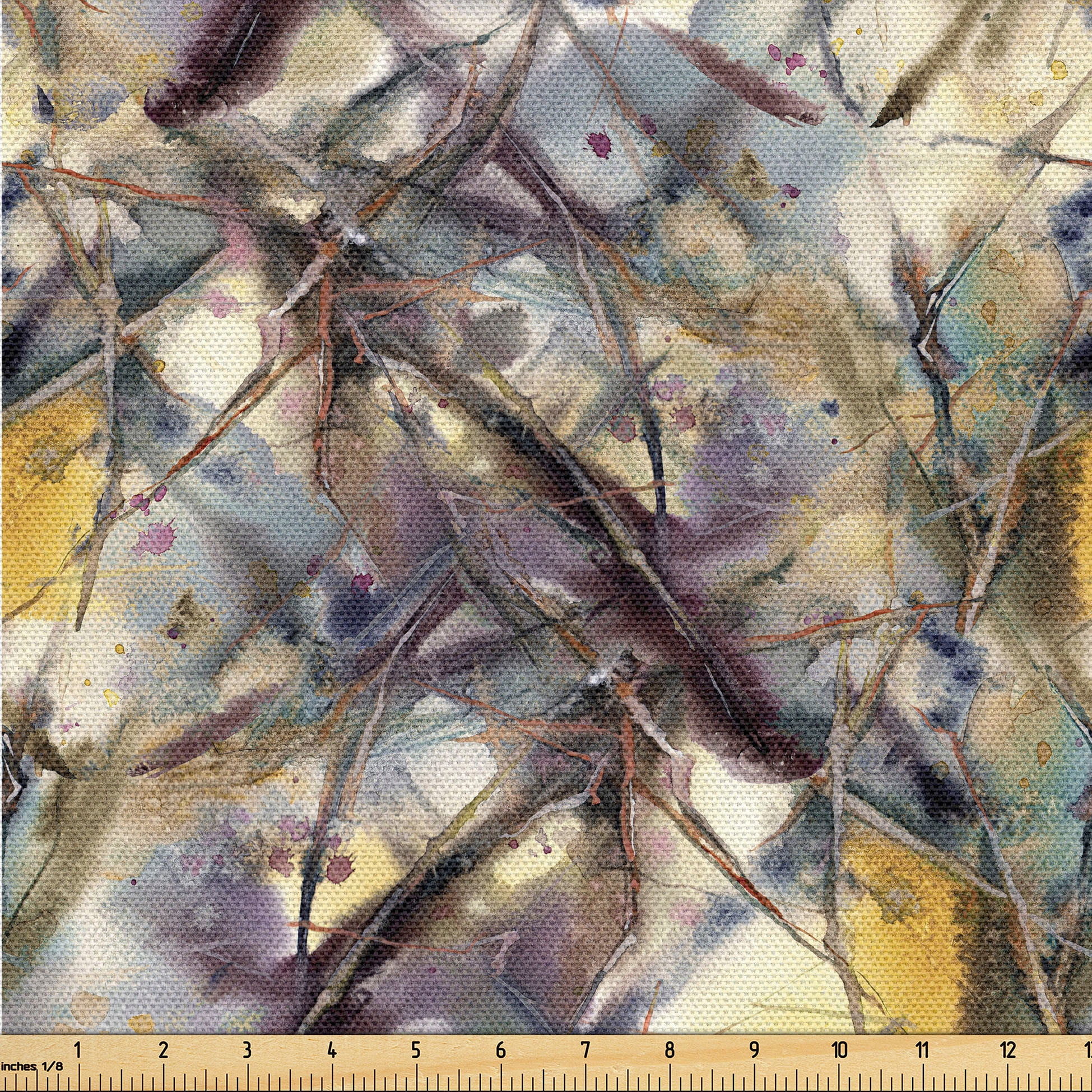 Ambesonne Abstract Modern Art Fabric by the Yard Upholstery, Exotic ...