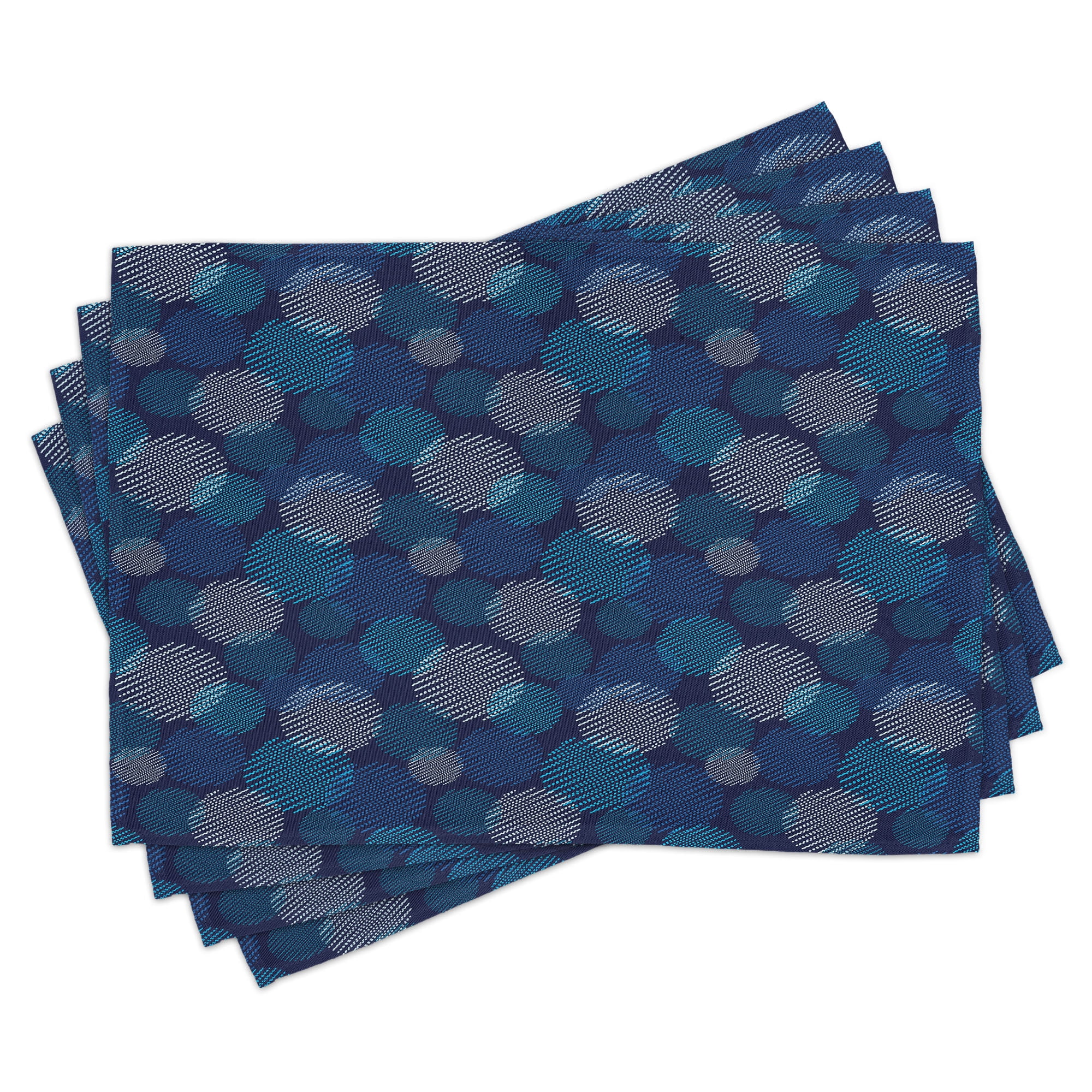Ambesonne Abstract Place Mats Set of 4, Modern Polka Dots, Standard ...