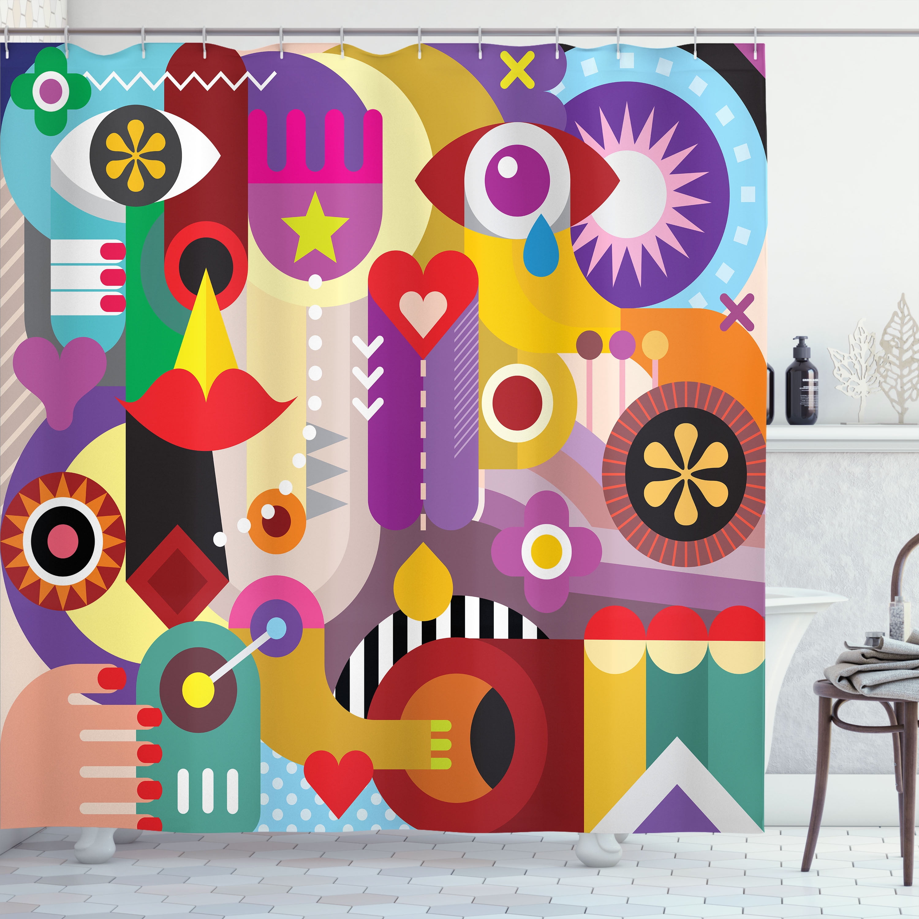 Pop Art Shower Curtainnull