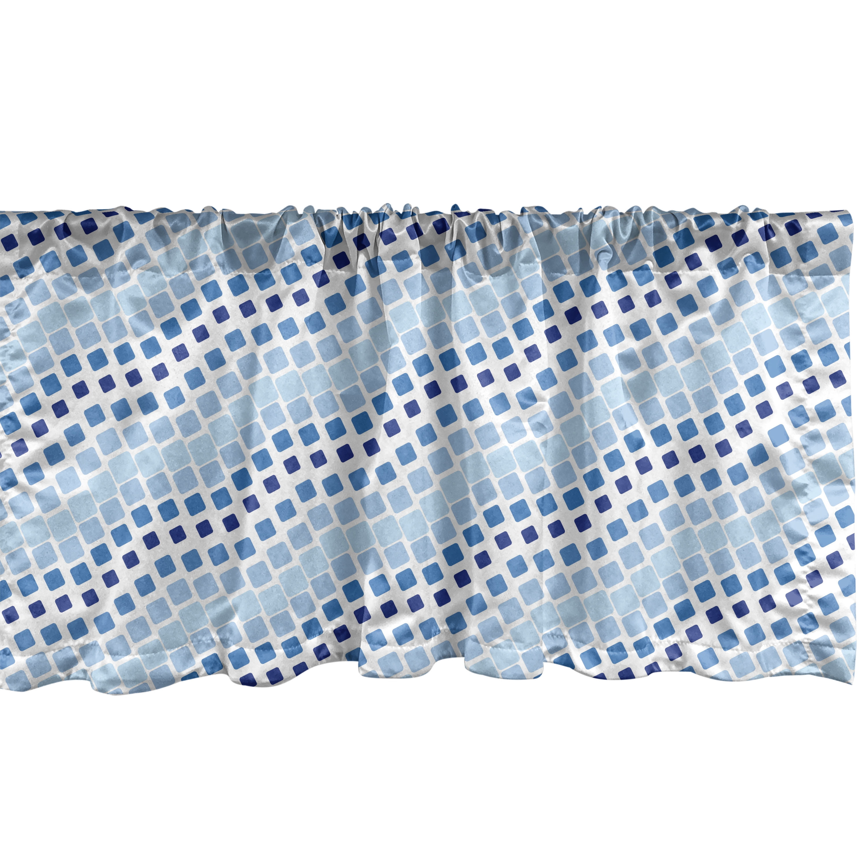 Ambesonne Abstract Valance Pack of 2, Squares Forming Mosaic, 54"X12 ...