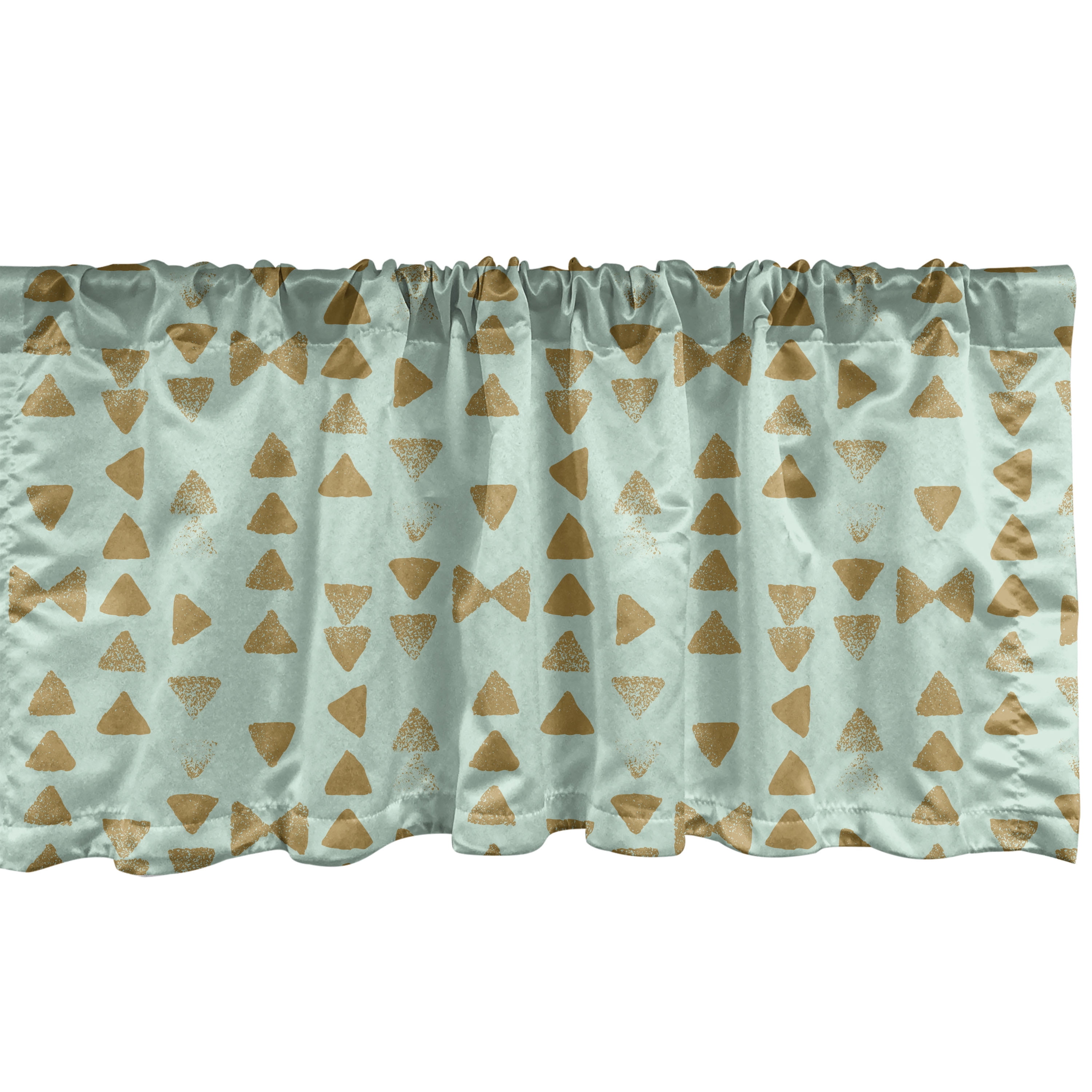 Ambesonne Abstract Window Valance Grunge Murky Triangles 42 X 18