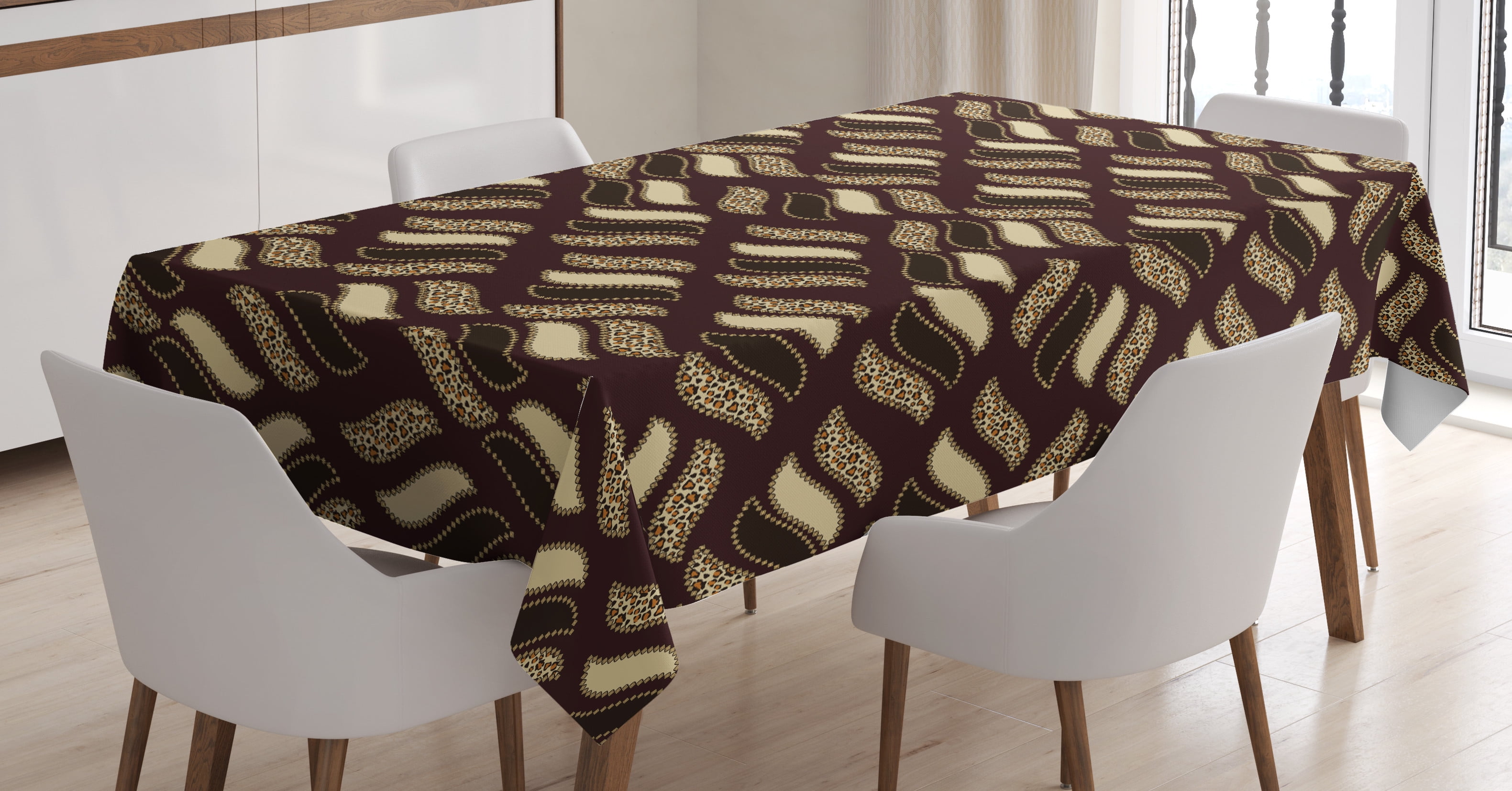 Ambesonne African Tablecloth Rectangular Table Cover, Indigenous ...