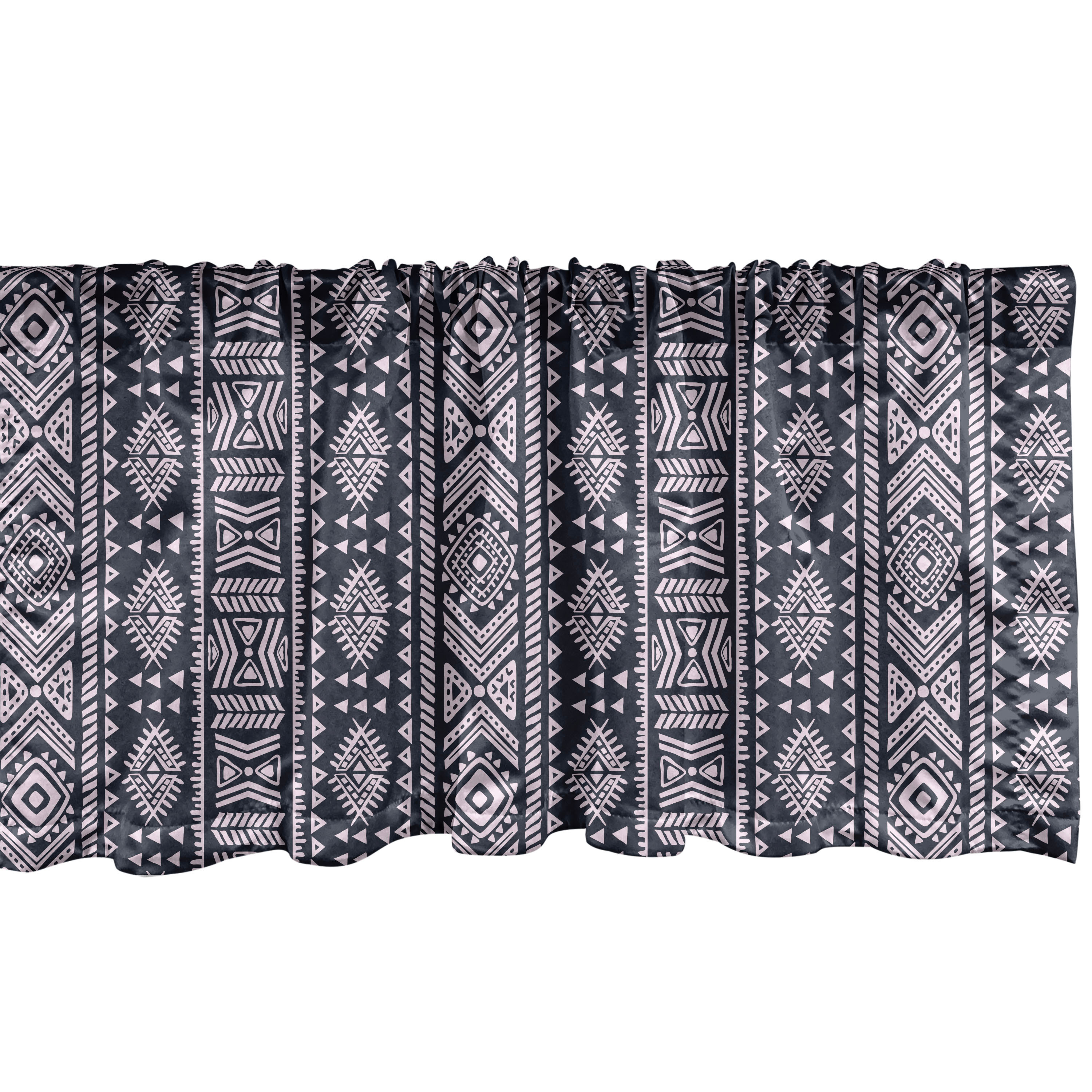 Ambesonne African Window Valance, Vertical Art Borders, 54" X 18 ...