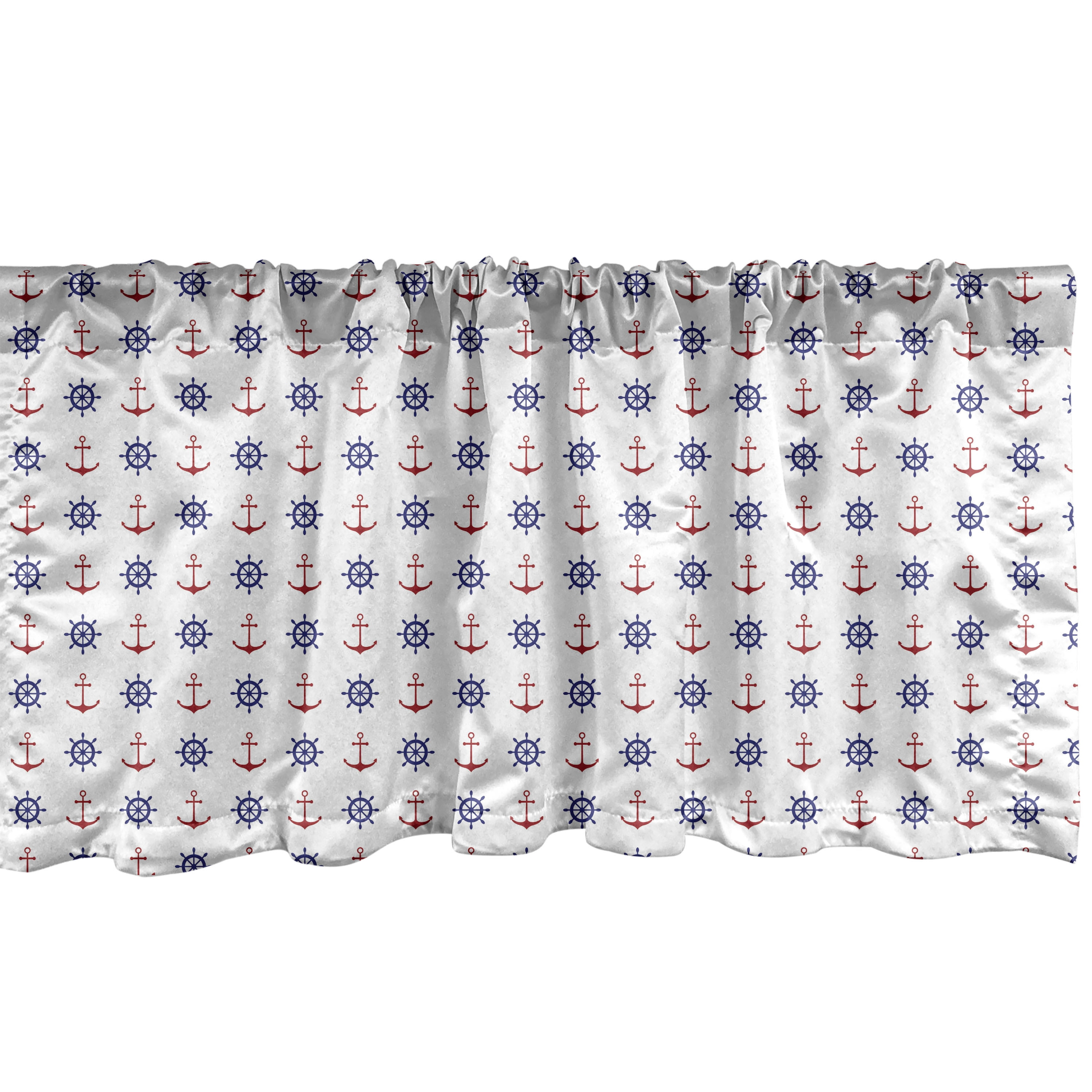 Ambesonne Anchor Window Valance, Maritime Design Anchors and Ship ...