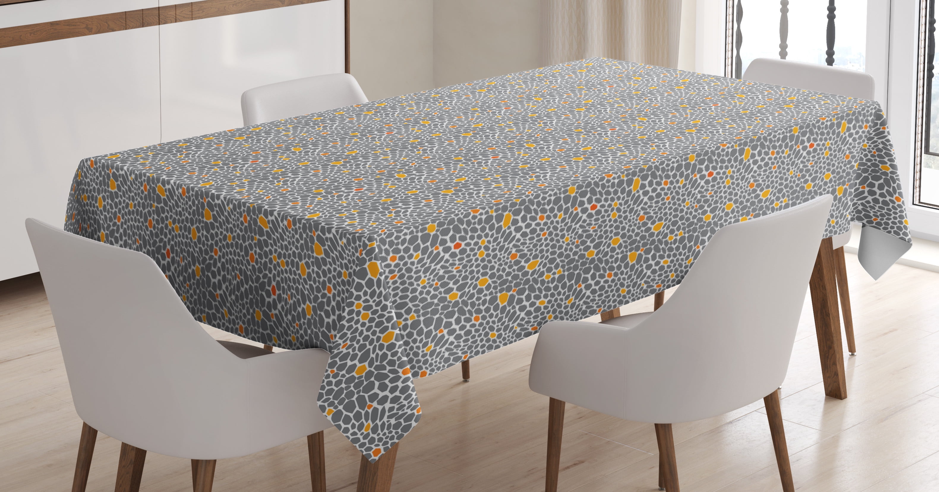 Ambesonne Animal Print Tablecloth Rectangular Table Cover, Abstract ...