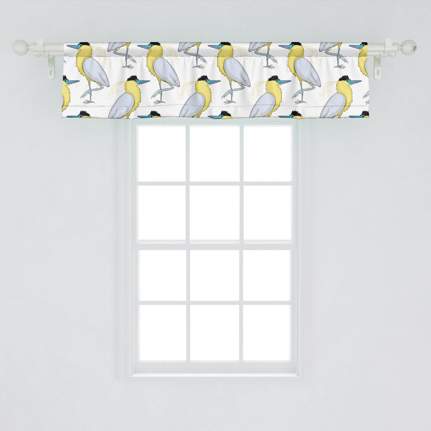 Ambesonne Animal Print Window Valance, Repetitive Pattern with Exotic ...