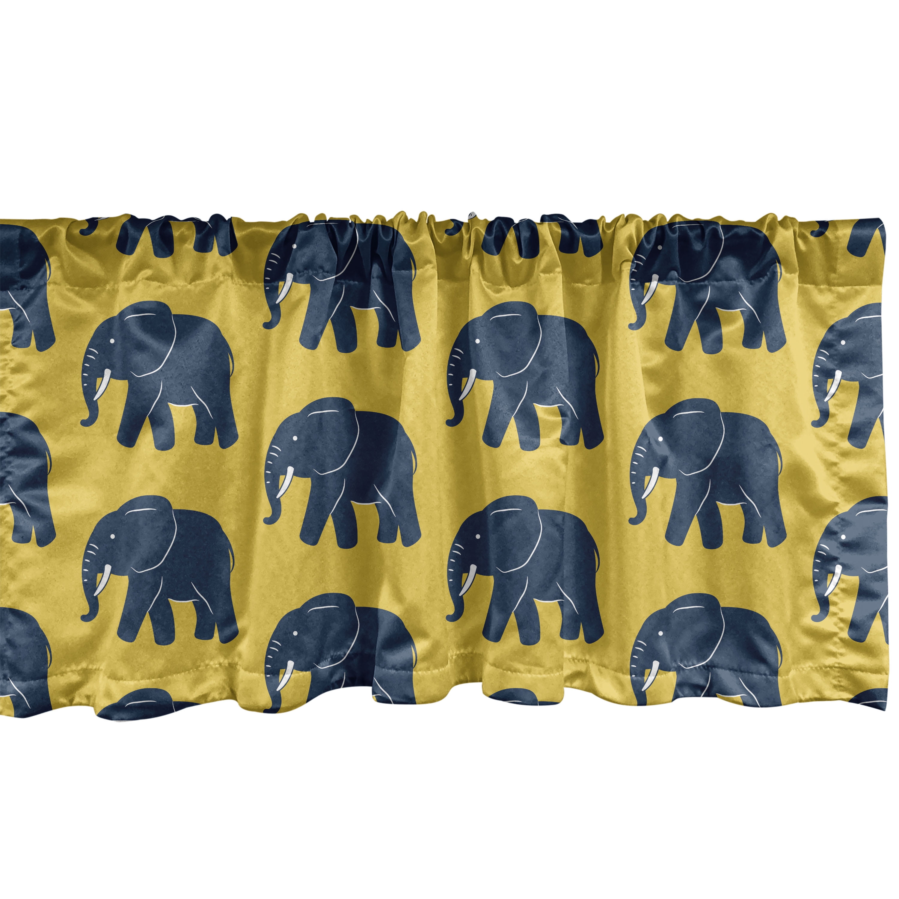Ambesonne Animals Valance Pack of 2, African Patterns, 54"X12", Dark ...