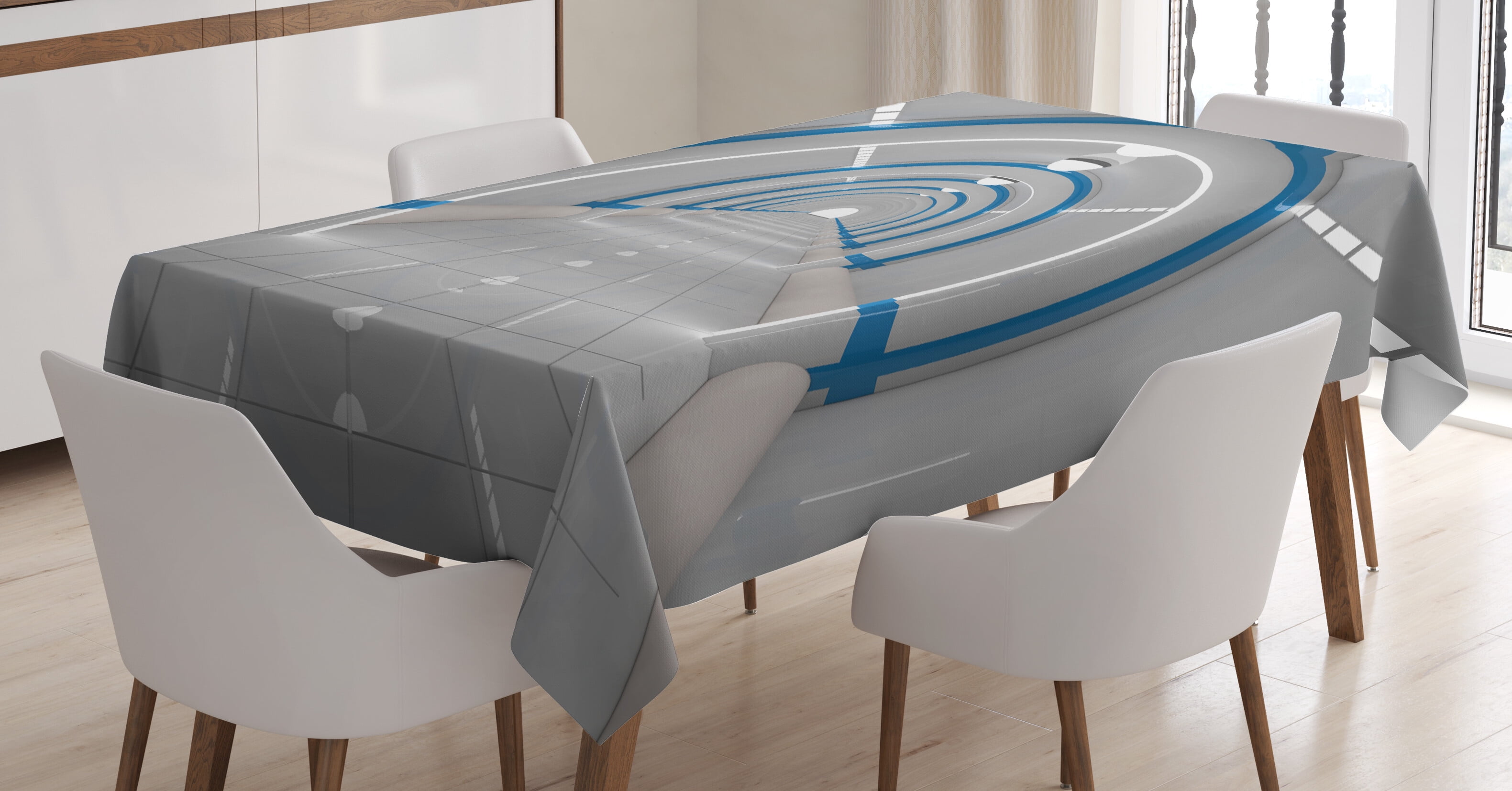 Ambesonne Animation Tablecloth Rectangular Table Cover, Galaxy ...