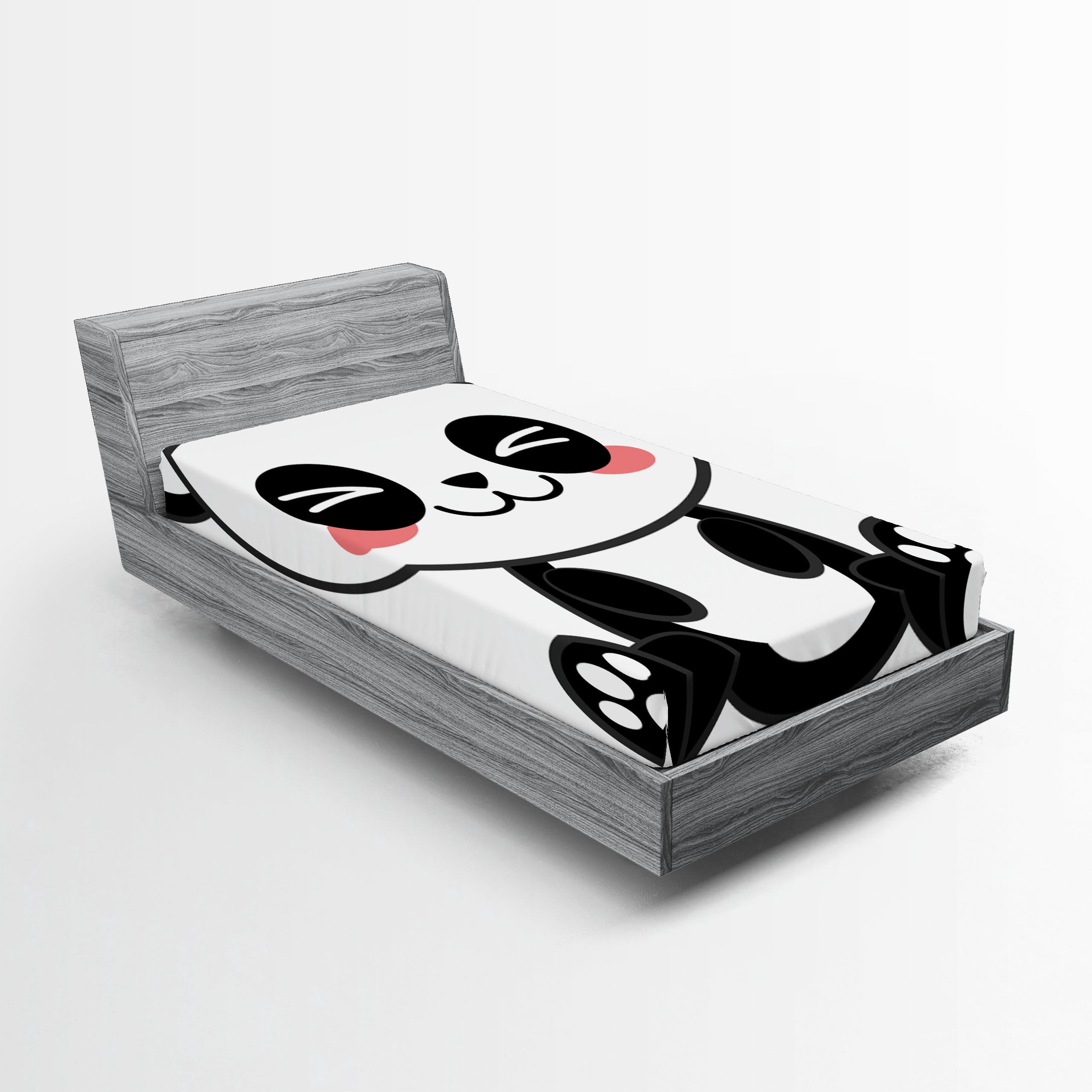 Ambesonne Anime Fitted Sheet, Japanese Manga Art, Twin Size, Black ...