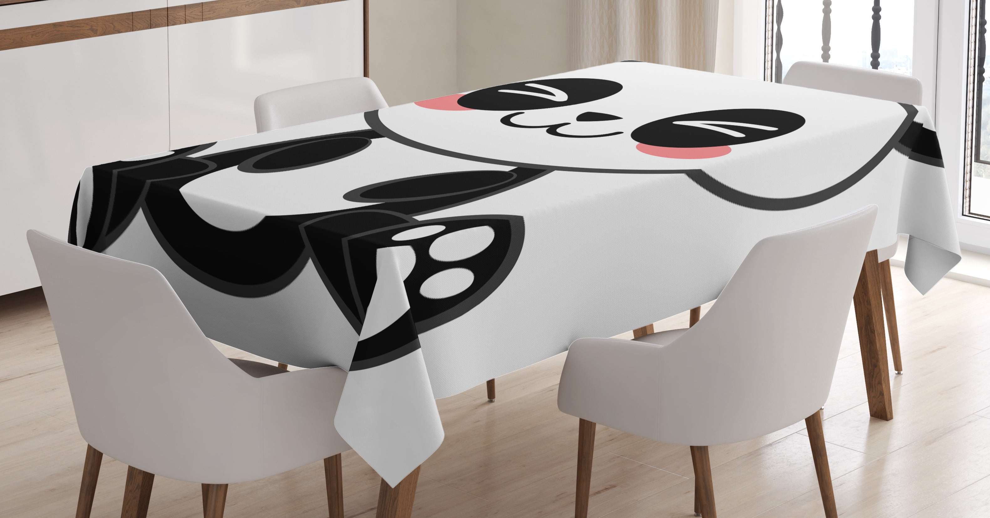 Ambesonne Anime Tablecloth Rectangular Table Cover, Japanese Manga Art ...