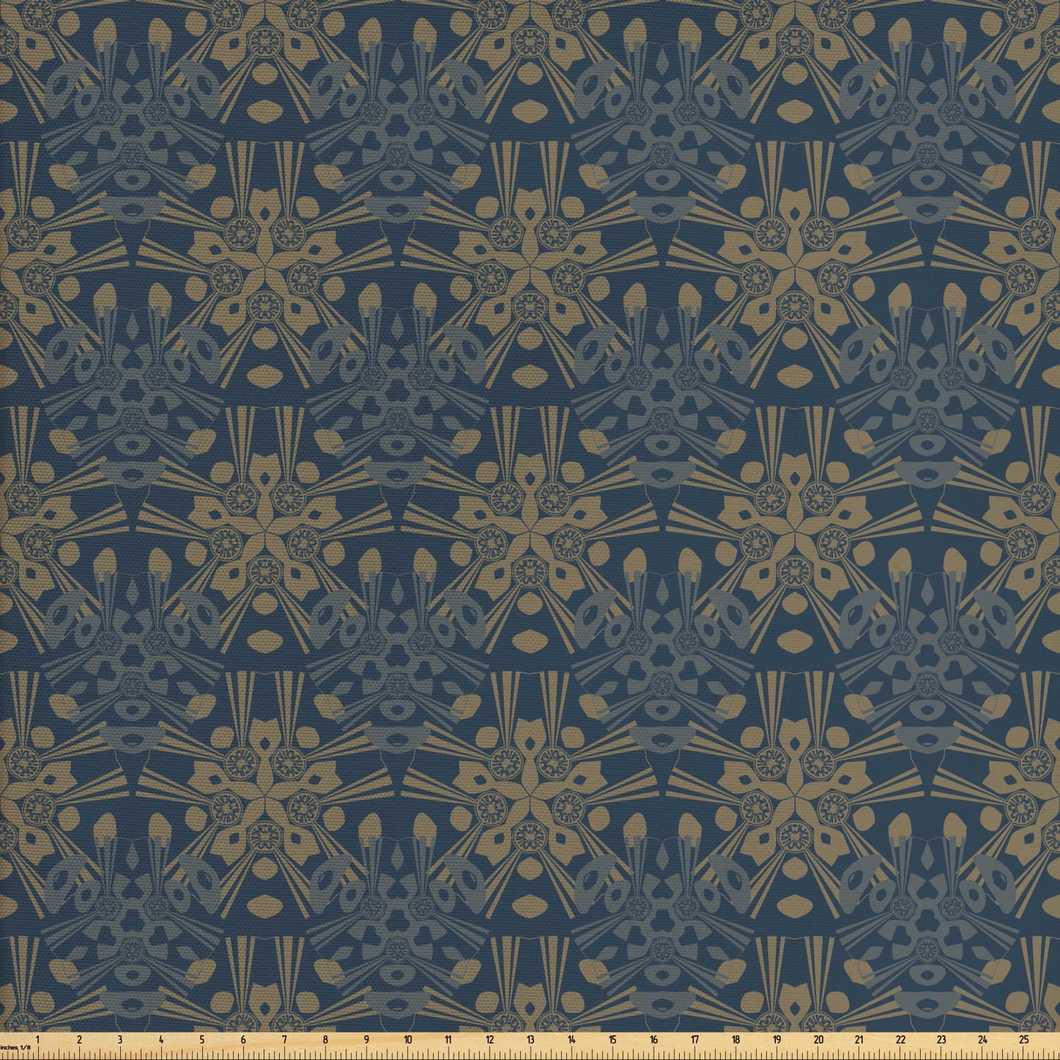 Ambesonne Antique Oriental Fabric by the Yard Upholstery, Colorful Art ...