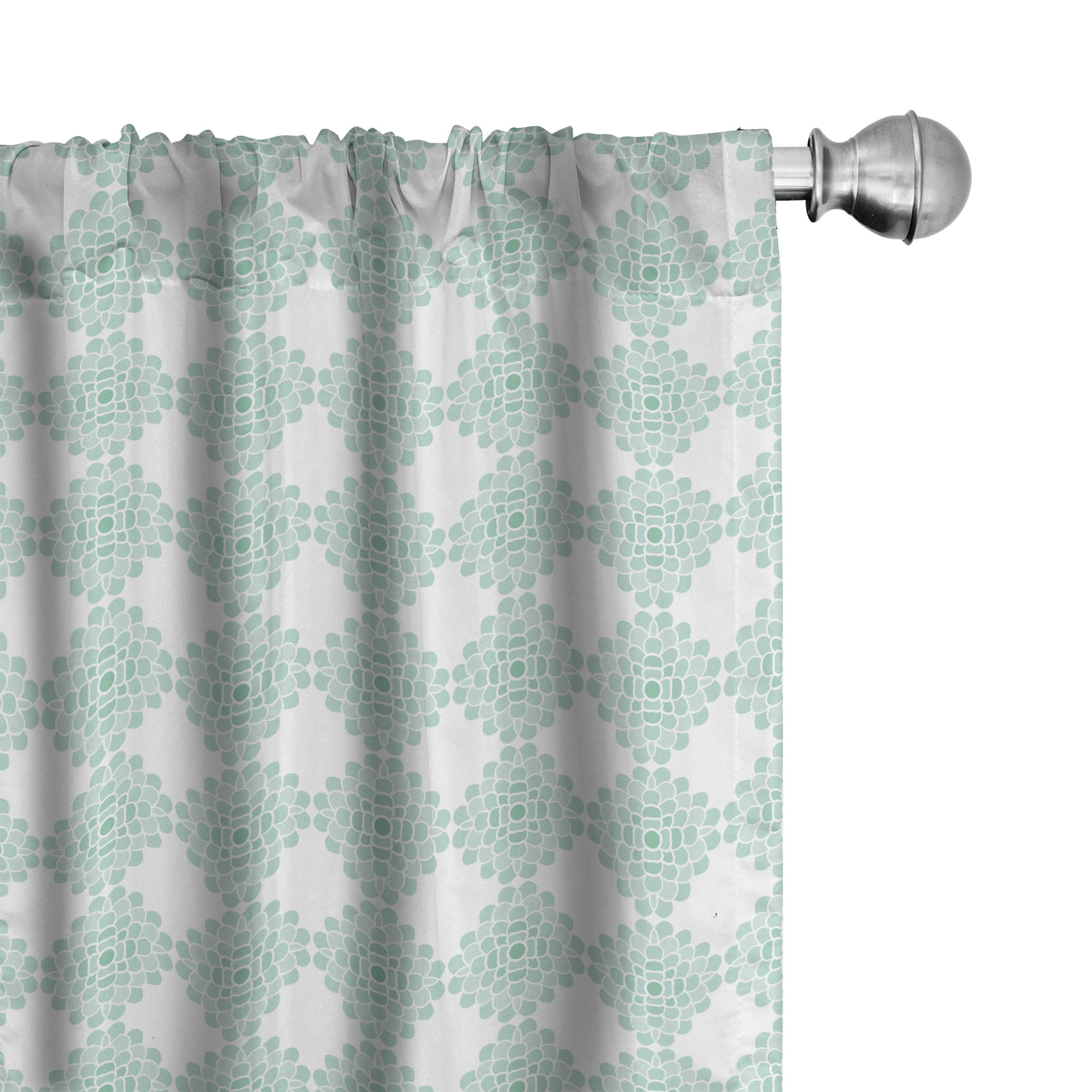 Ambesonne Aqua Curtains, Line Stripes Bold and Thin, Pair of 28"x84 ...