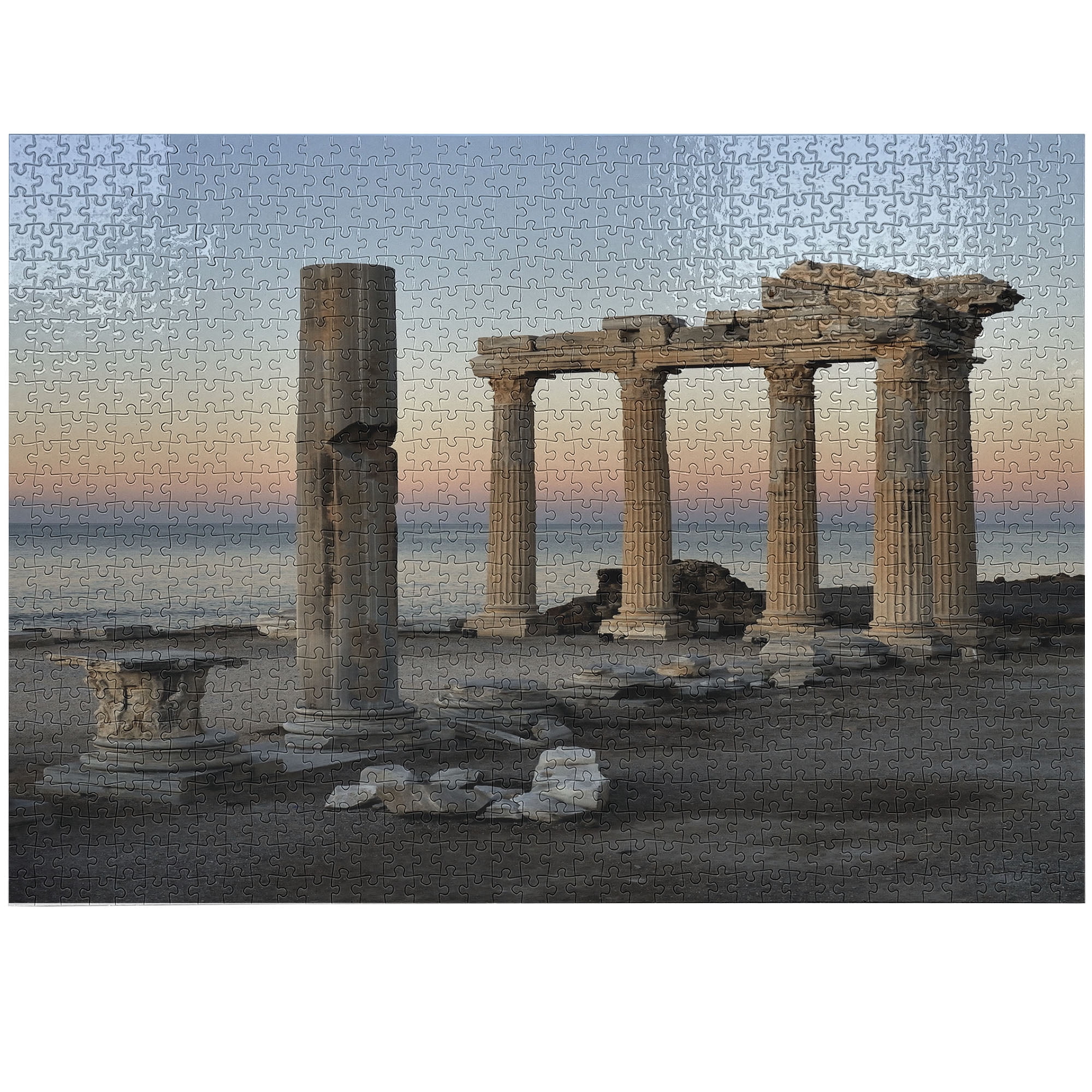 Ambesonne Architecture Jigsaw Puzzle, Greece Pillars, Heirloom-Quality ...