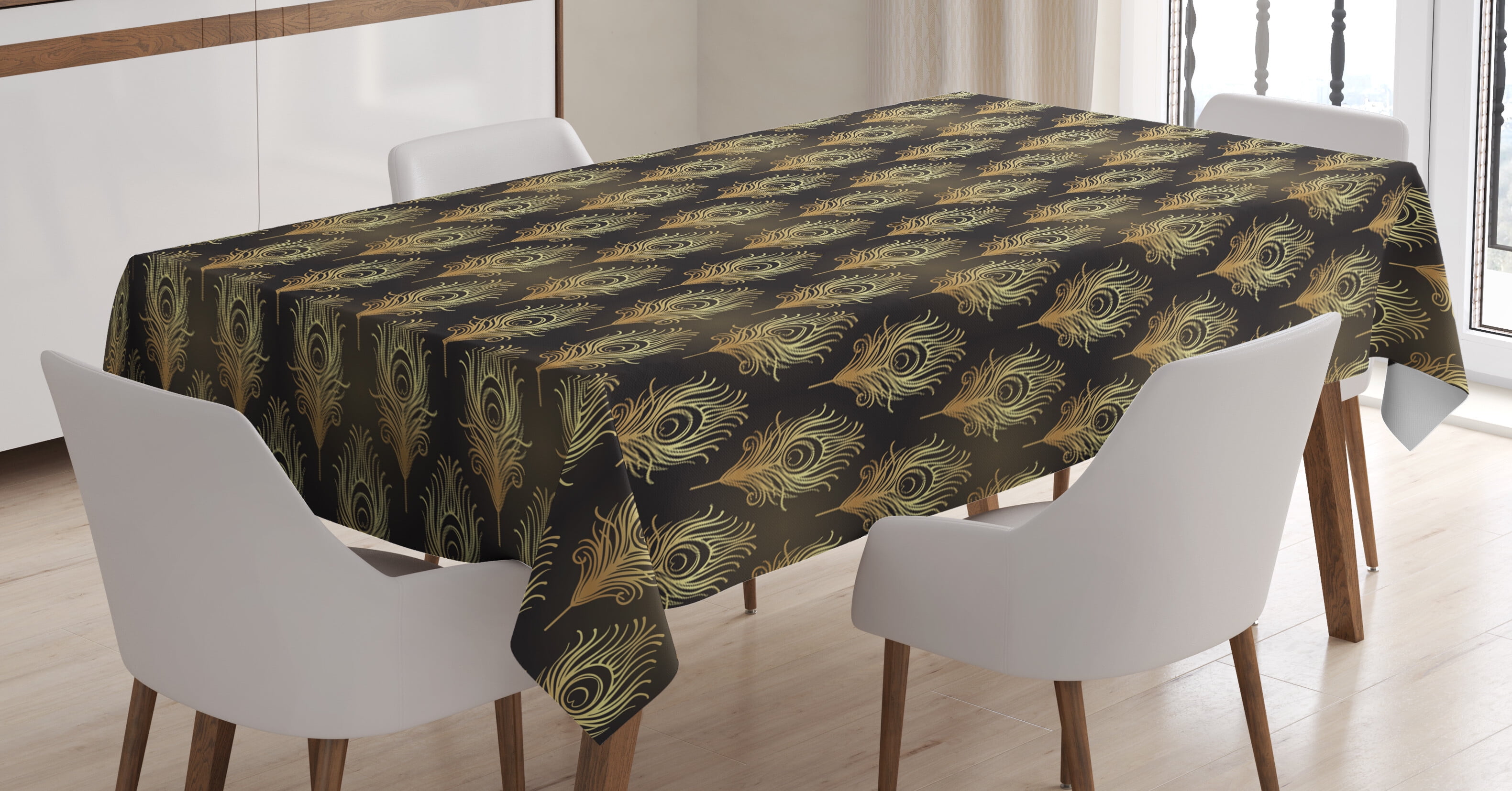 Ambesonne Art Deco Tablecloth Rectangular Table Cover, Jazz Era ...