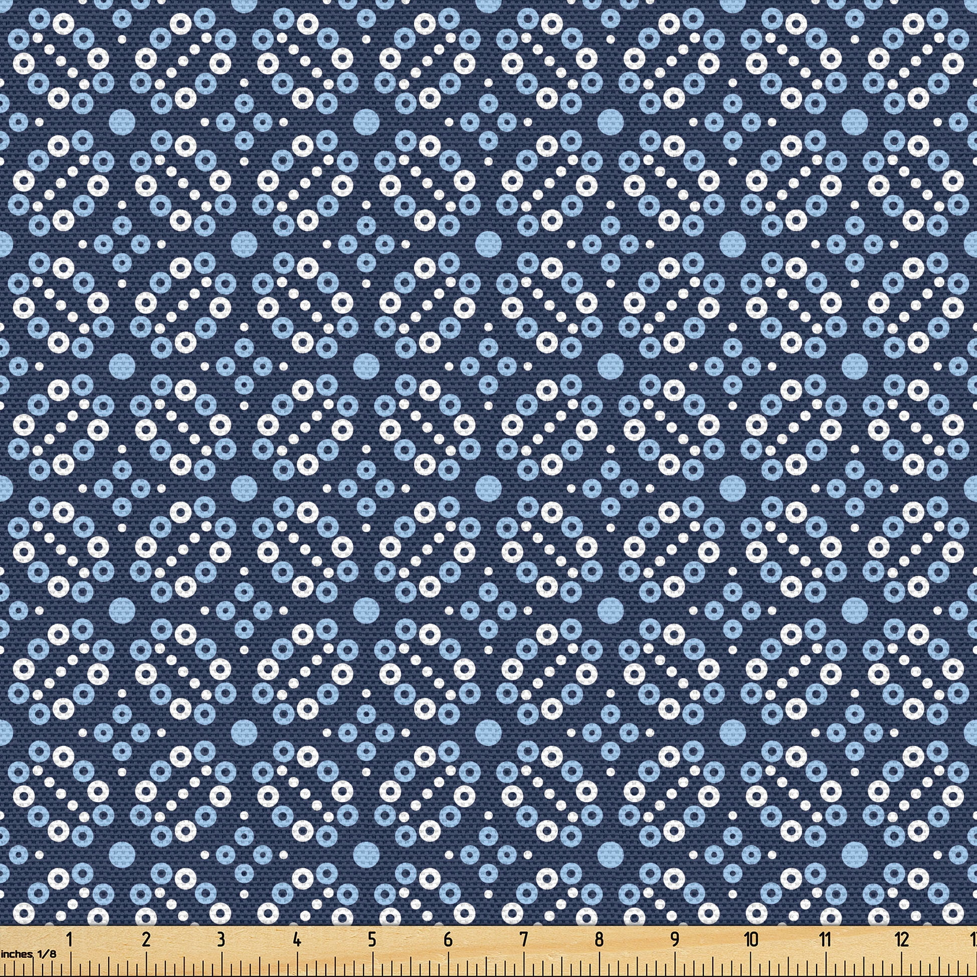 Ambesonne Asian Fabric by the Yard Upholstery, Japanese Minimalist Dots ...