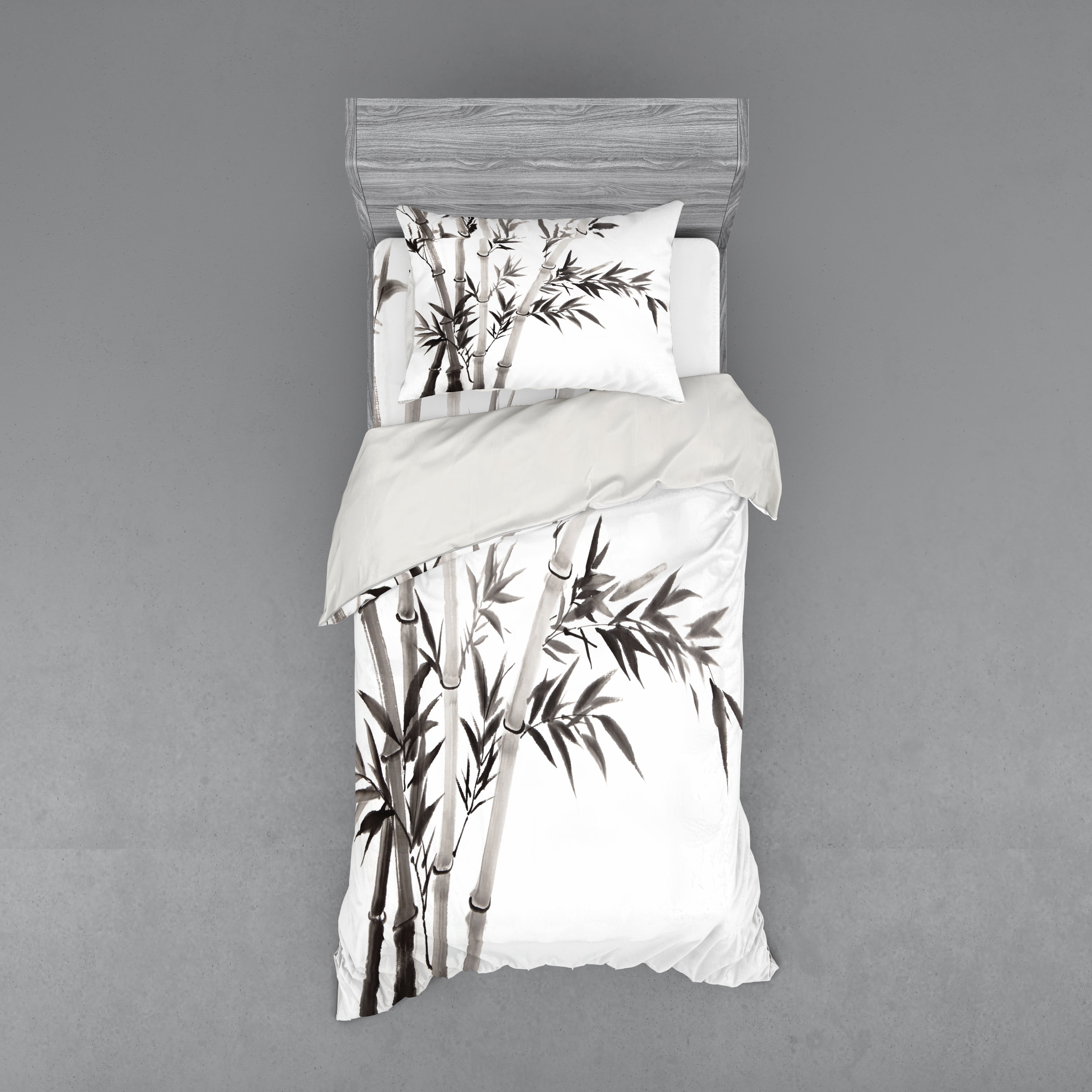 Ambesonne Asian Themed Bedding Set 3 Pcs, Traditional Leaves, Twin ...