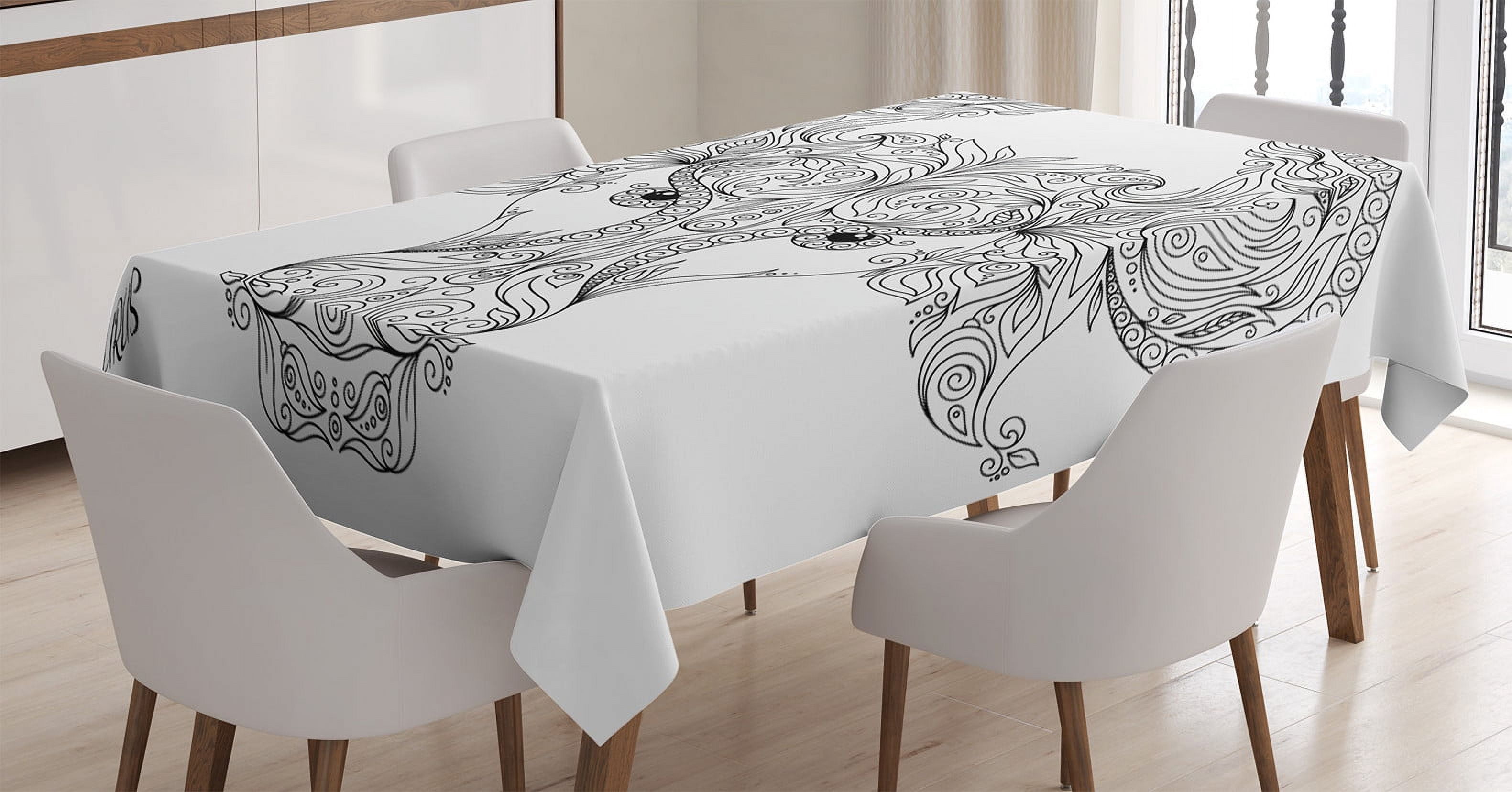 Ambesonne Astrology Tablecloth Rectangular Table Cover, Astrology ...