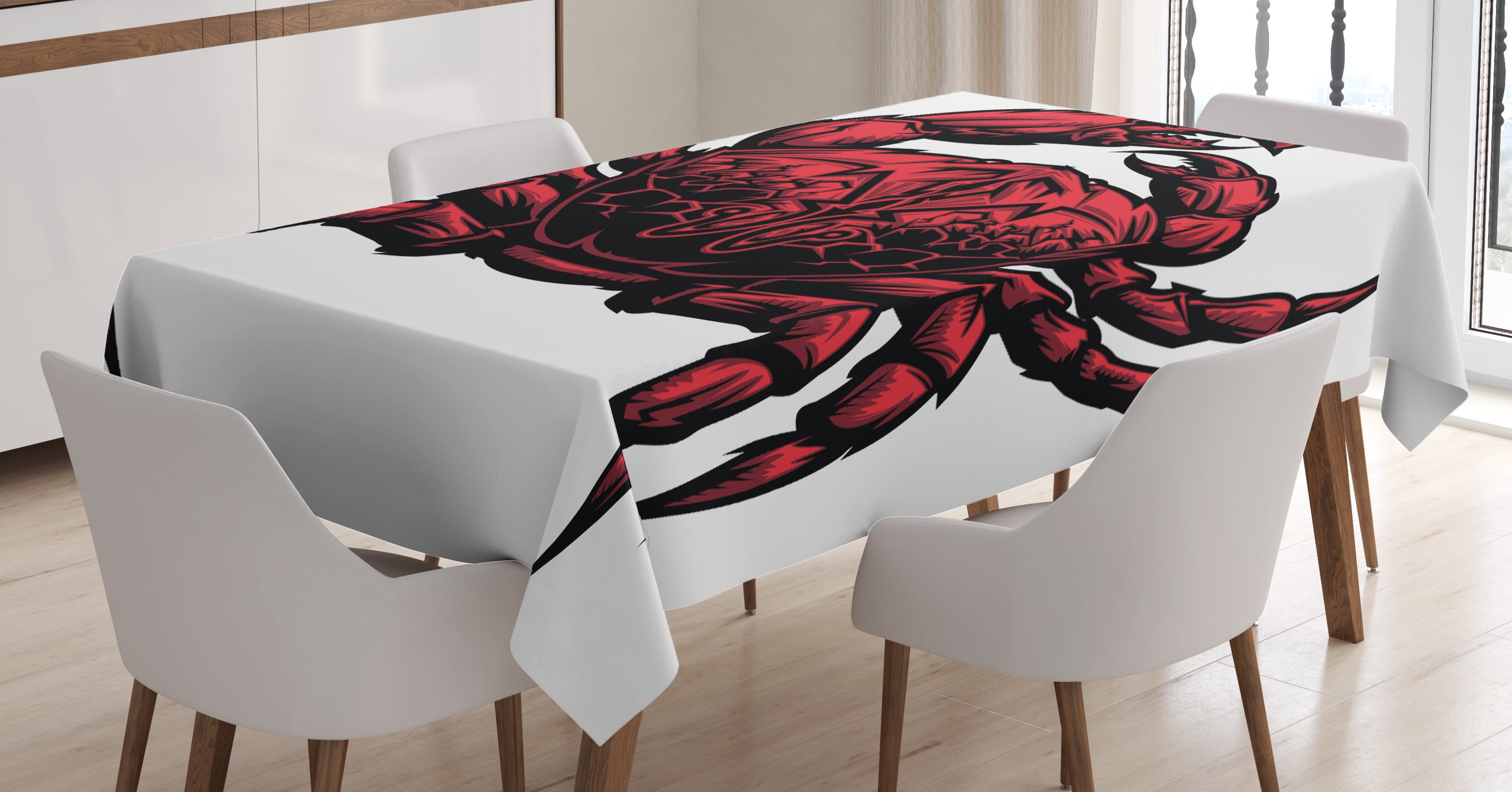 Ambesonne Astrology Tablecloth Rectangular Table Cover, Cancer Zodiac ...