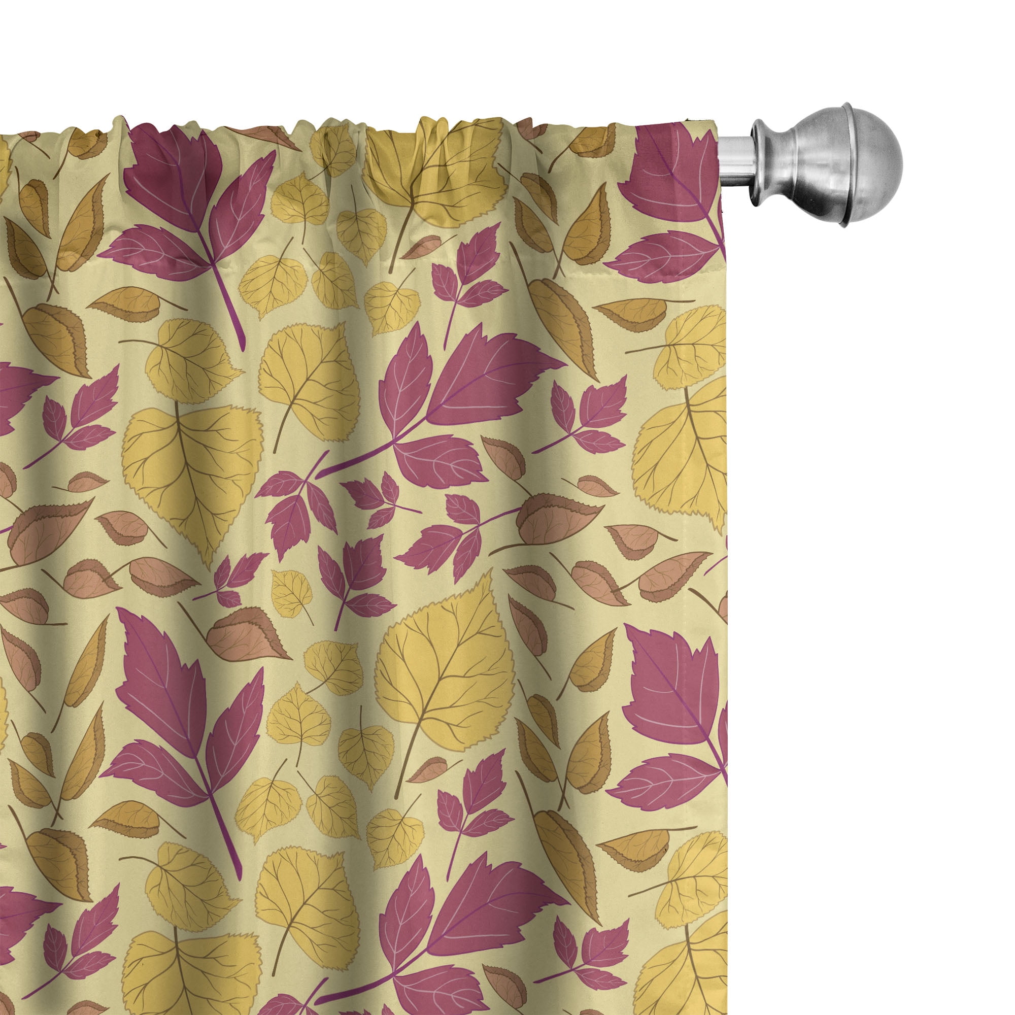 Ambesonne Autumn Curtains, Fall Season Color Palette, Pair of 28"x95 ...