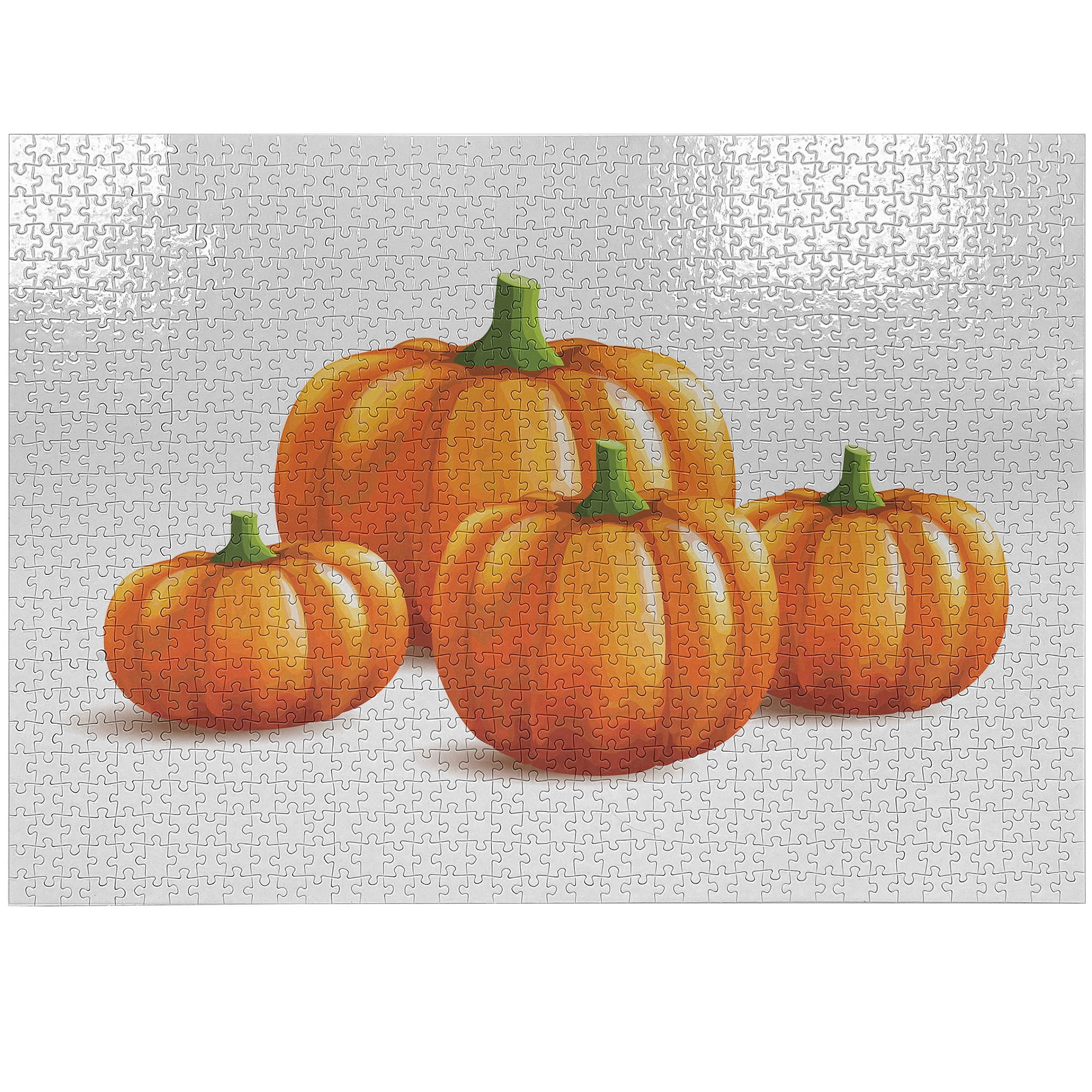 Ambesonne Autumn Pumpkin Jigsaw Puzzle Durable Cardboard, Fall Season ...