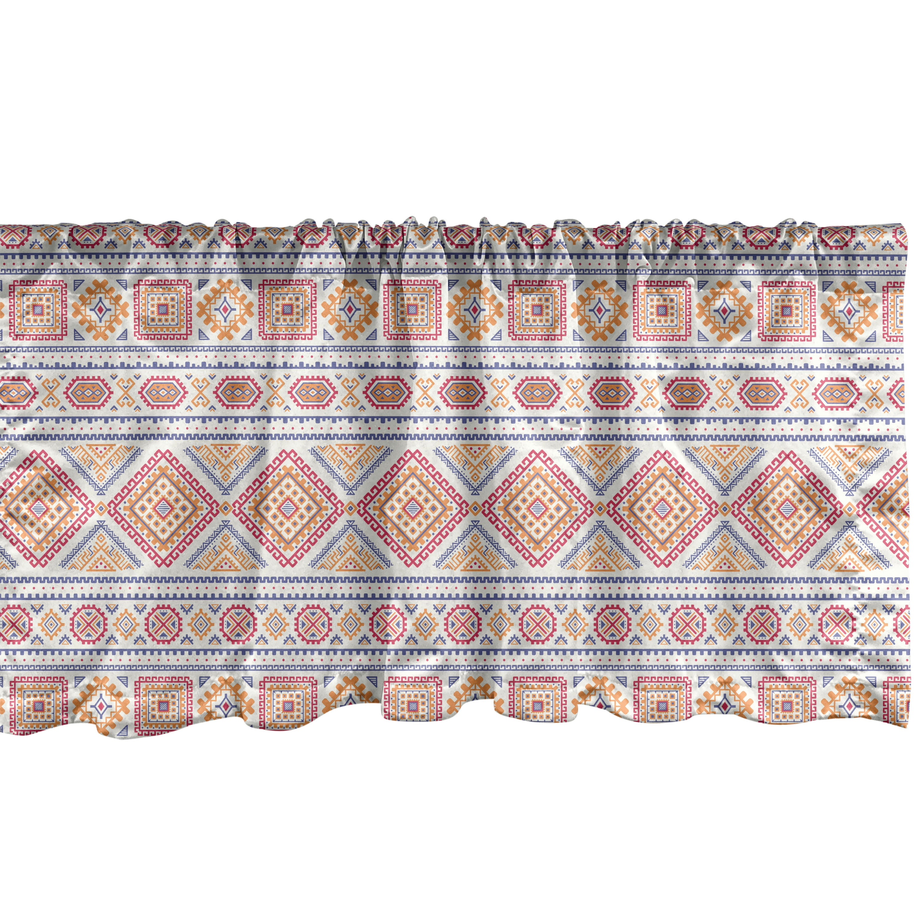 Ambesonne Aztec Window Valance, Medieval Folklore Influences, 42" x 12 ...