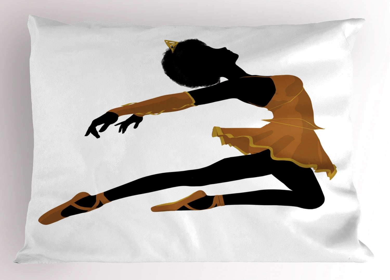Ambesonne Ballet Pillow Sham, Ballerina Tutu Pointe, 26" X 20", Pale ...