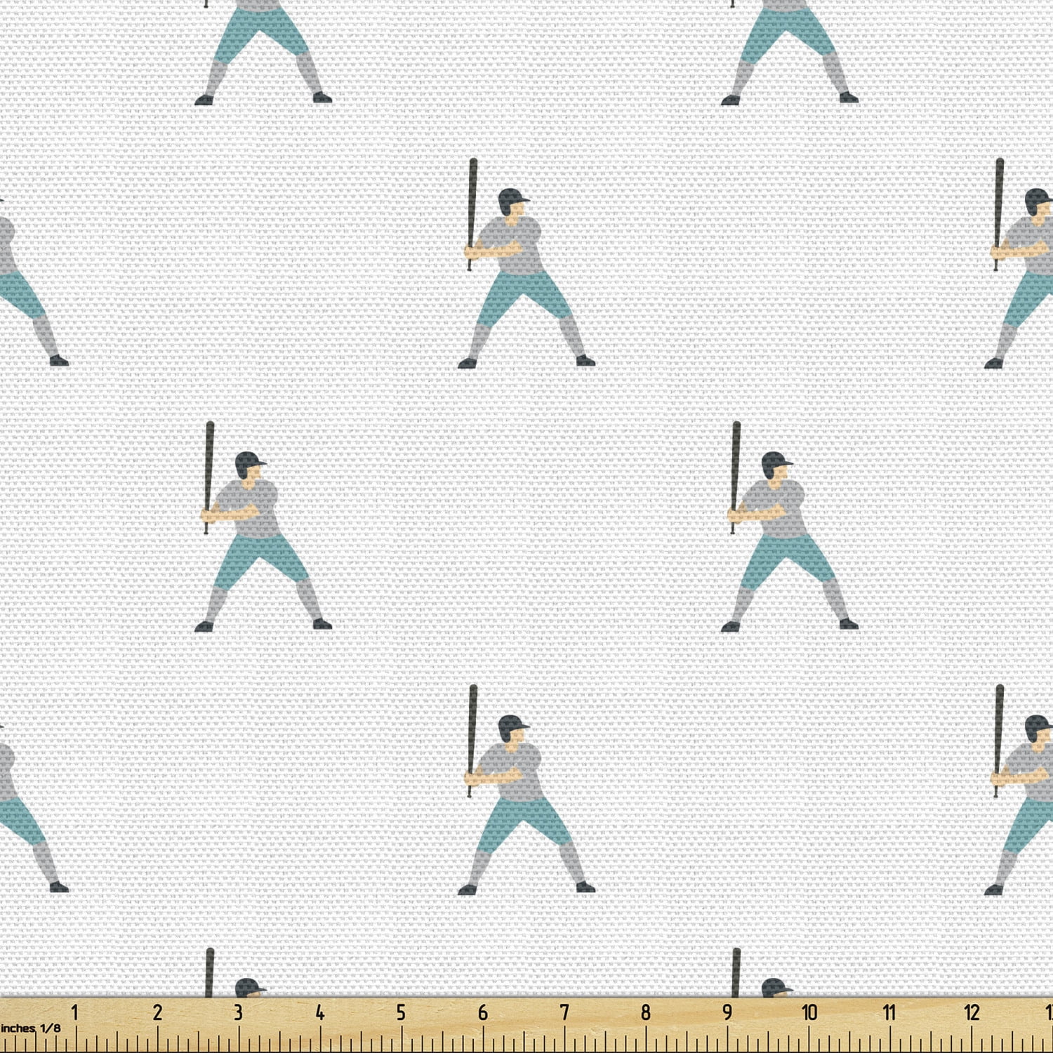 Ambesonne Baseball Fabric by the Yard Upholstery, Professional Player ...