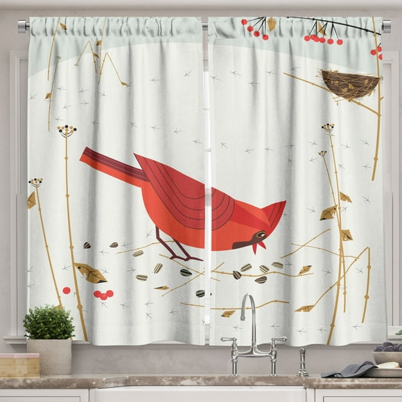 Cardinal Kitchen Curtains