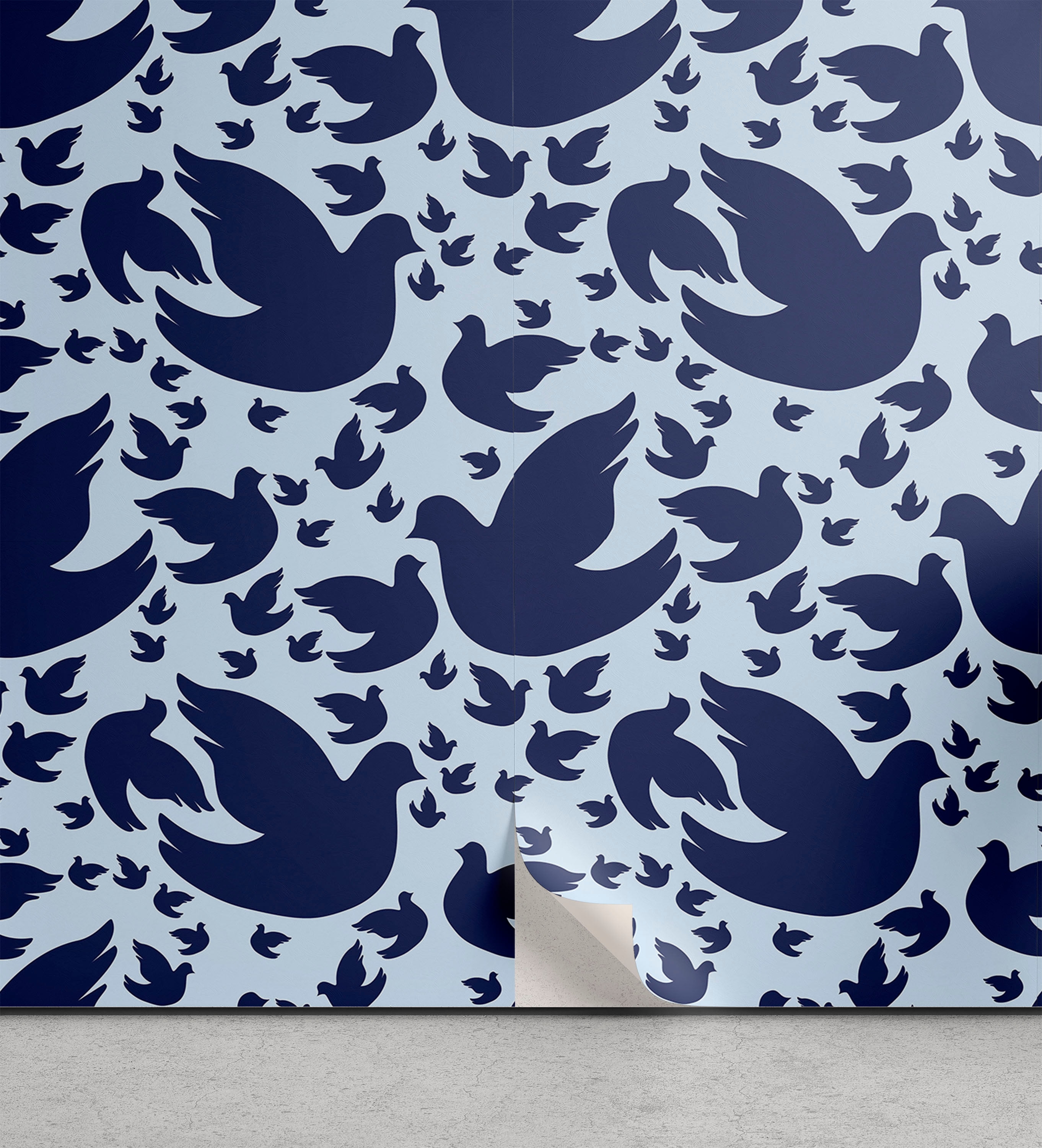 Ambesonne, Birds Print Peel & Stick Wallpaper for Home, Bohemian ...