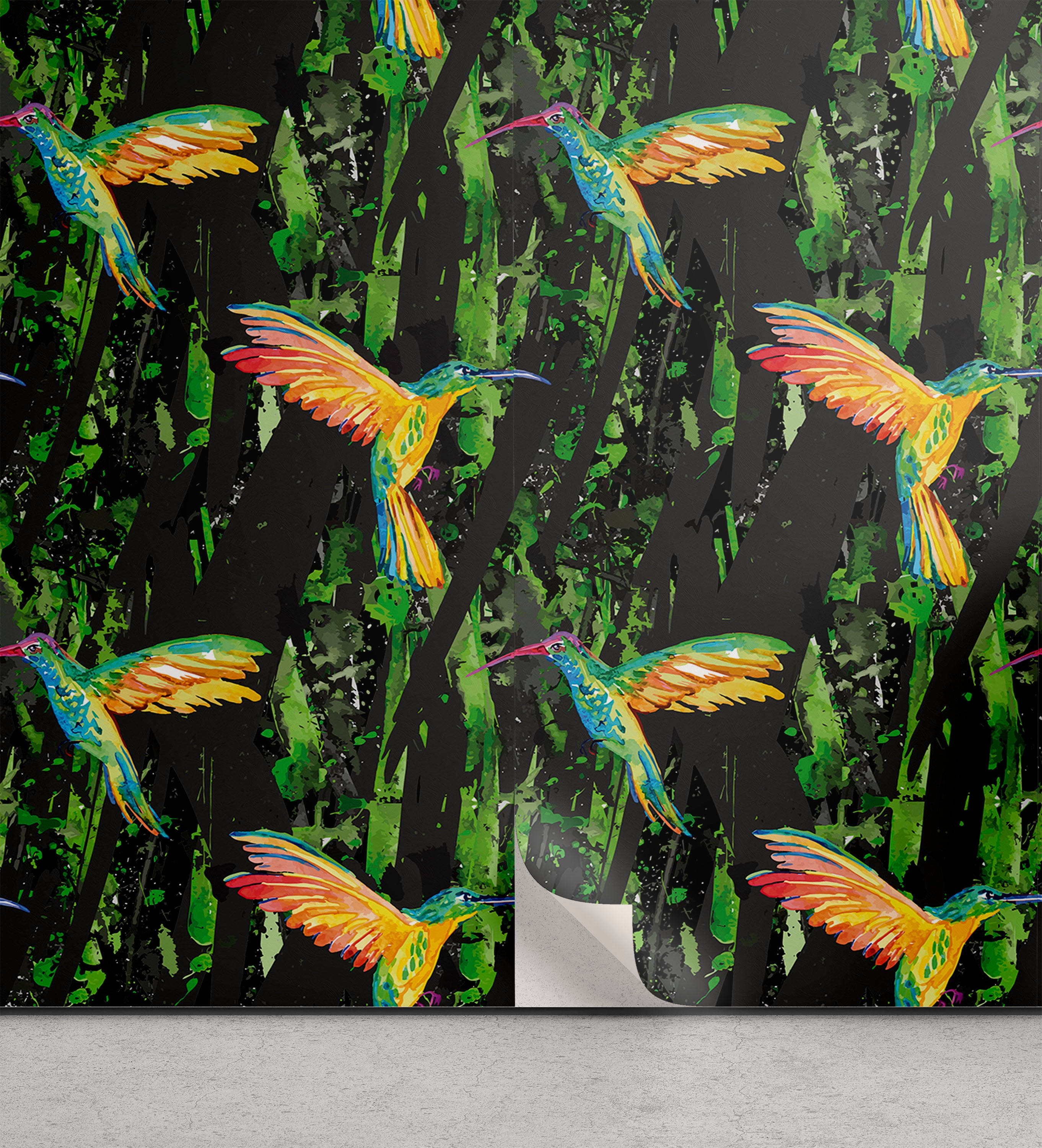 Ambesonne Birds and Nature Peel & Stick Wallpaper for Home, Art ...