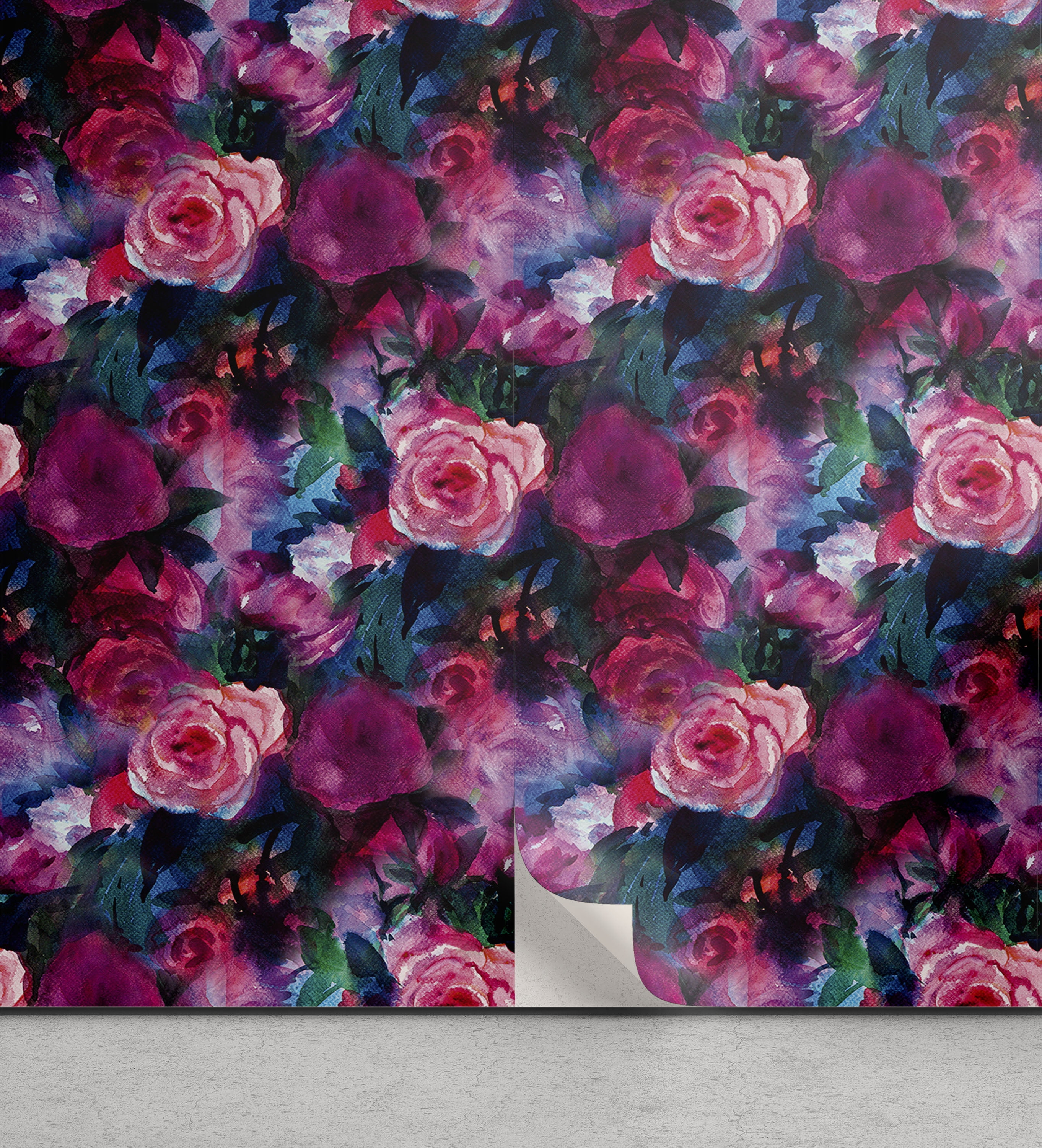 Ambesonne Blooming Roses Peel & Stick Wallpaper for Home, Wild Spring ...